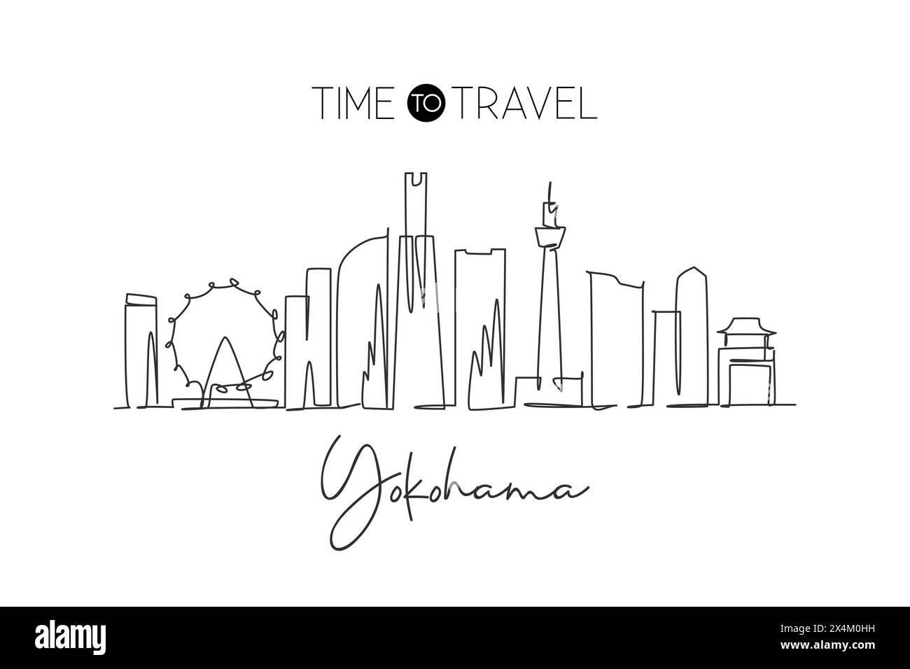 Poster for yokohama Stock Vector Images - Alamy