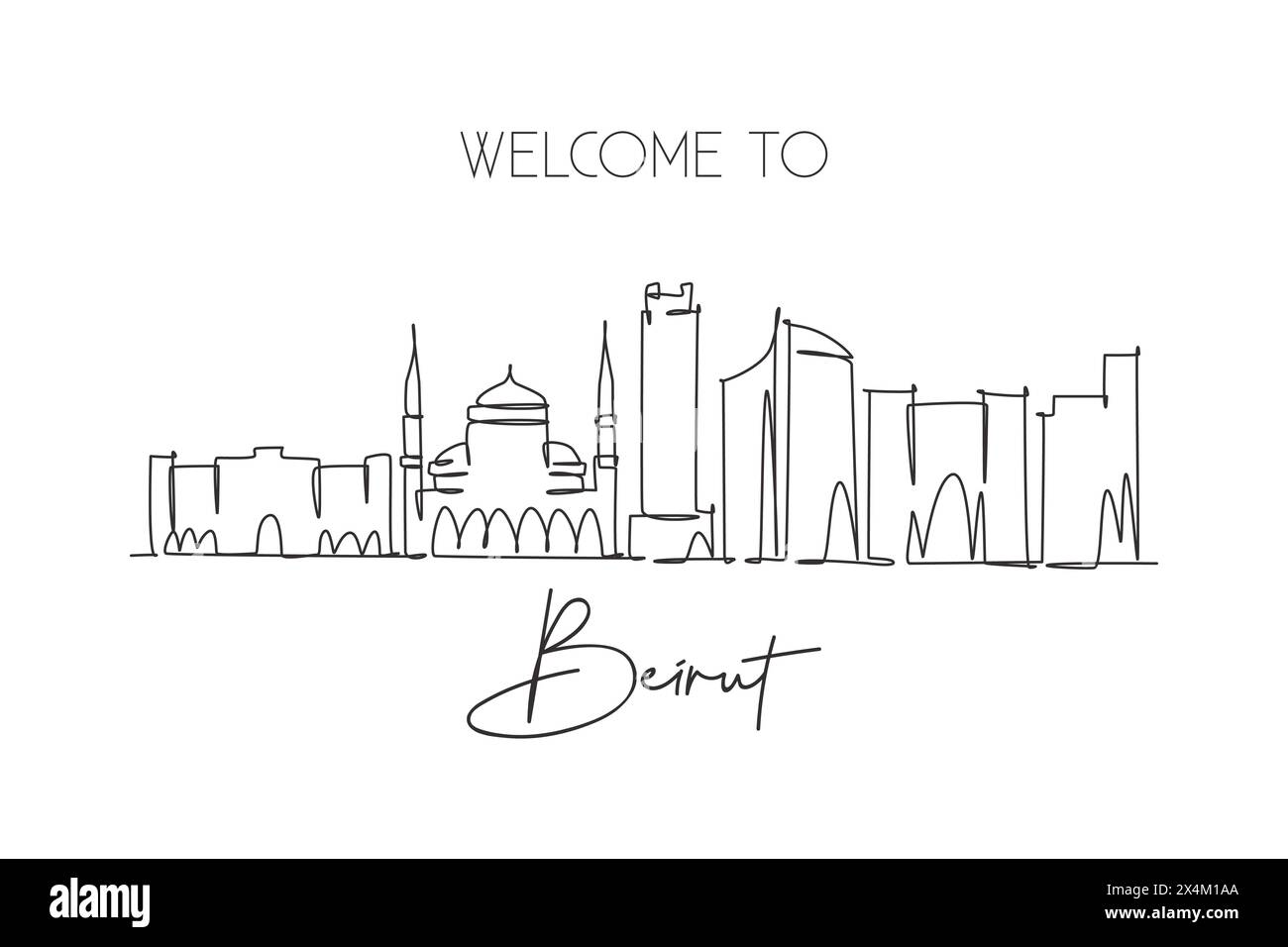 Downtown beirut skyline Cut Out Stock Images & Pictures - Alamy