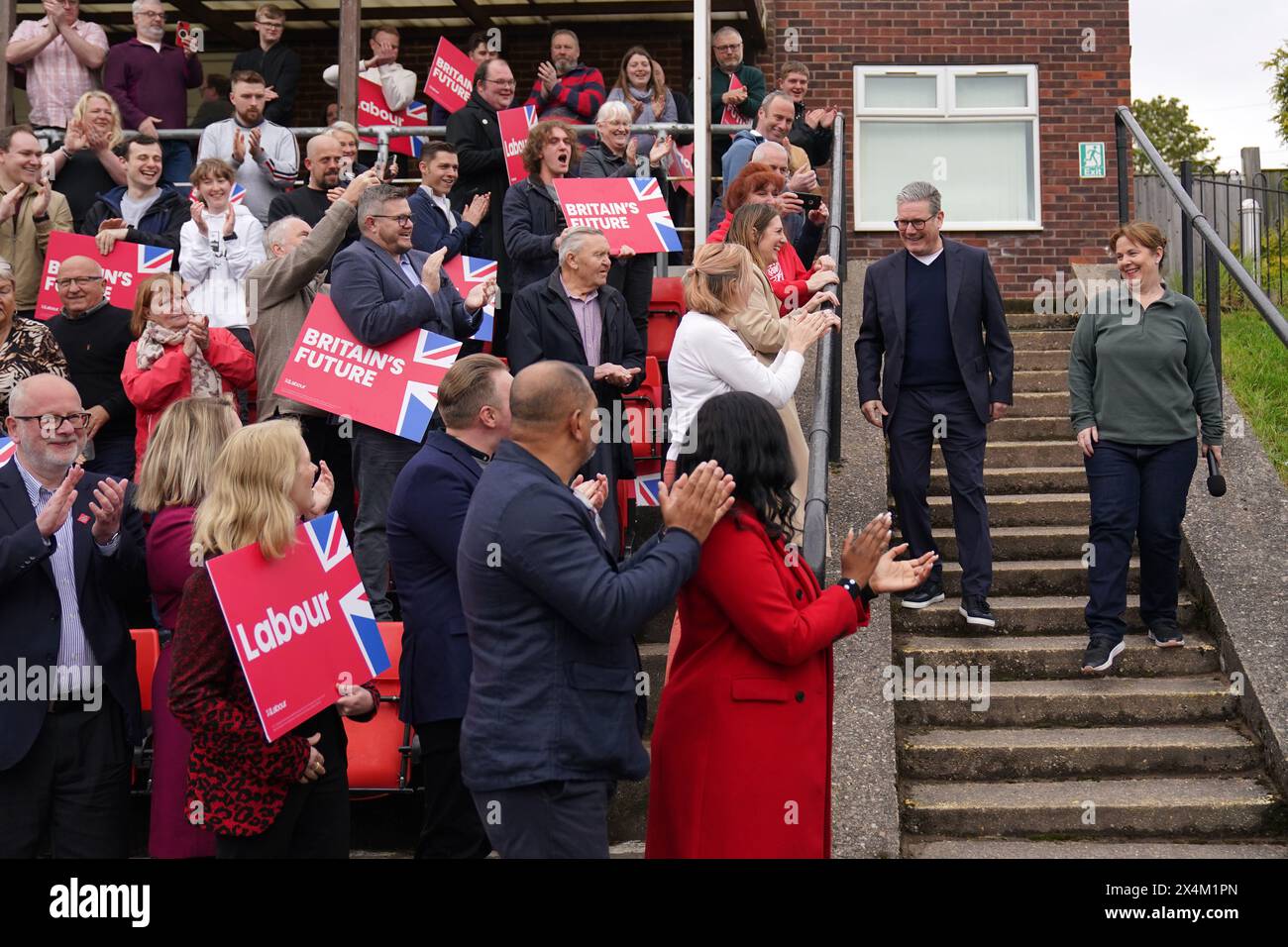 Labour Party leader Sir Keir Starmer with newly elected East Midlands ...