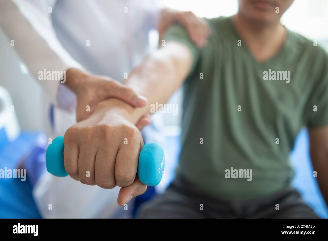 man was admitted for treatment of muscle pain in back of his shoulder ...