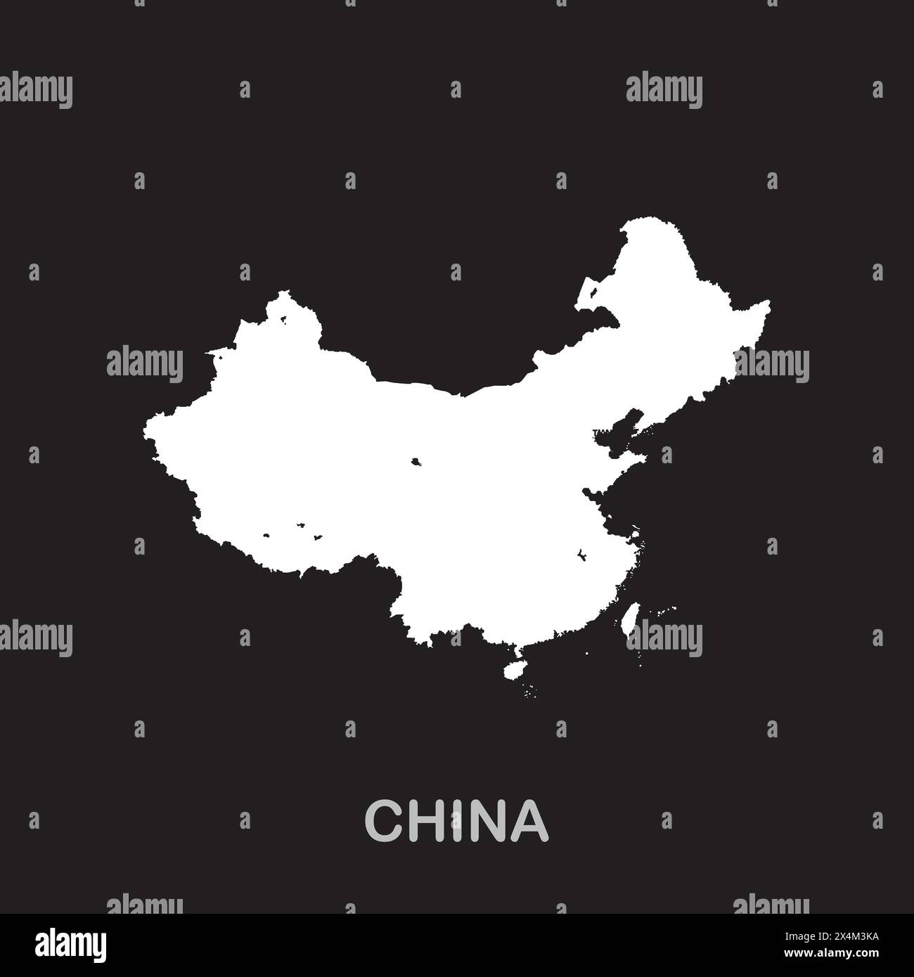 CHINA map icon vector illustration symbol design Stock Vector Image ...