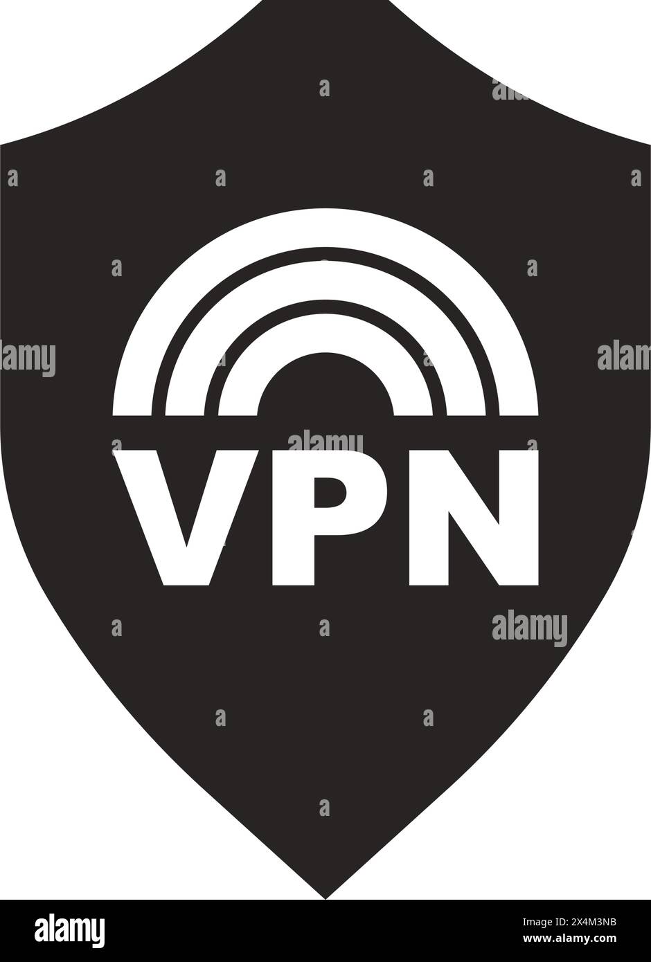 VPN or Virtual Private Network icon, vector illustration symbol design ...