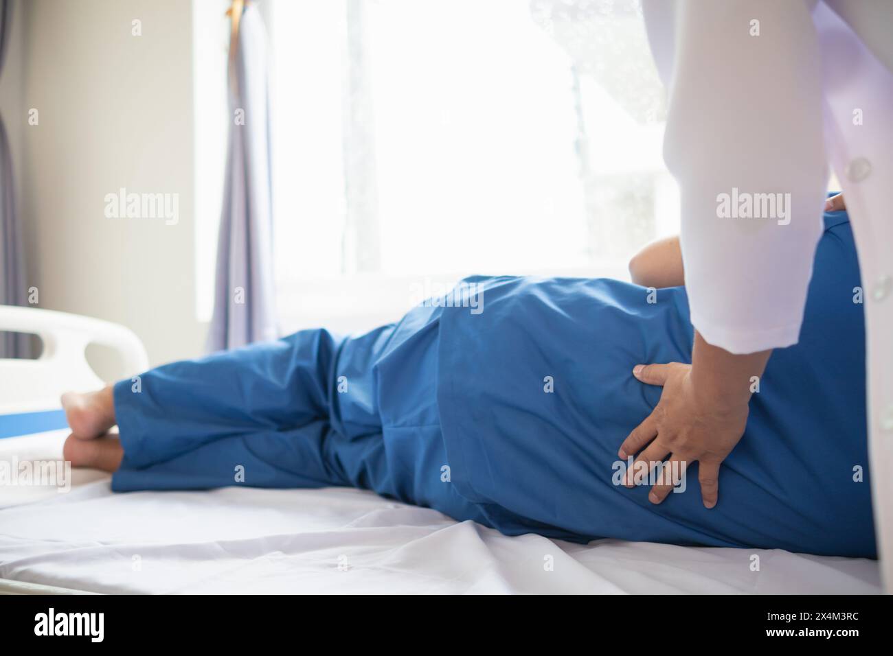 man was admitted for treatment of muscle pain in back of his shoulder ...