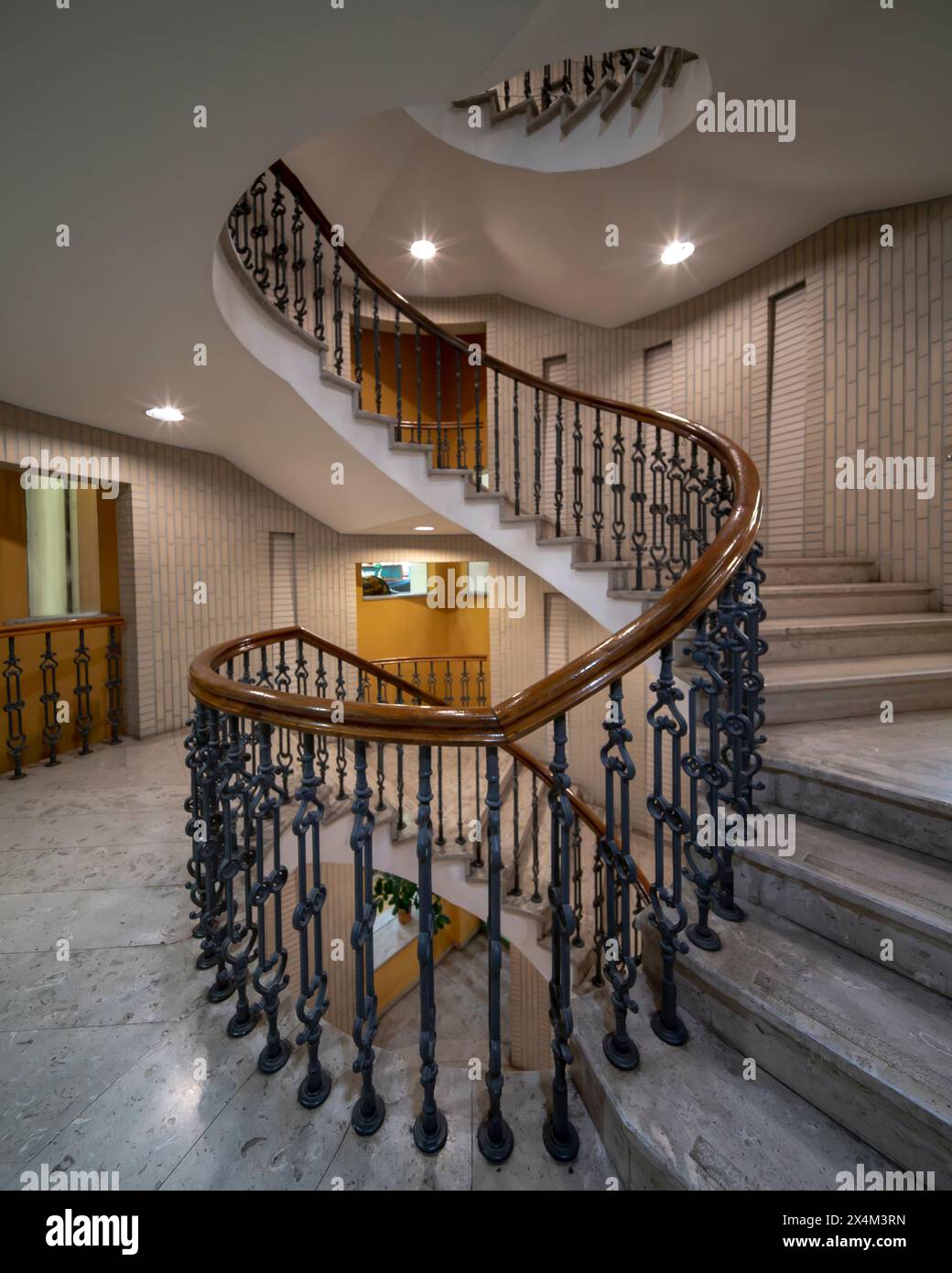 Details of the Szabo Ervin library in Budapest, Hungary Stock Photo - Alamy