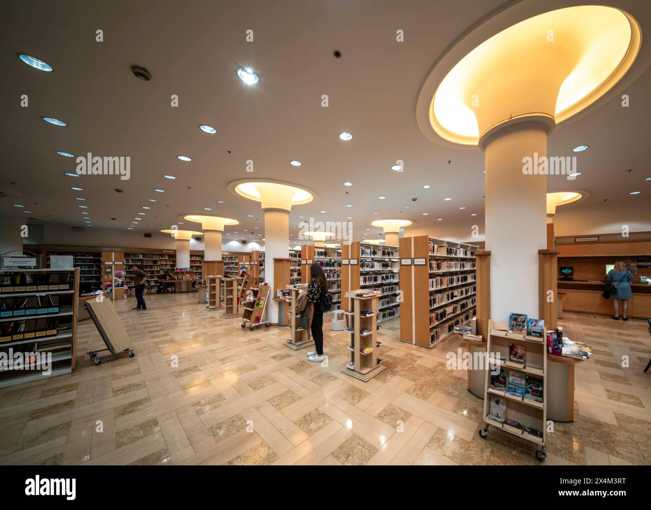 Details of the Szabo Ervin library in Budapest, Hungary Stock Photo - Alamy