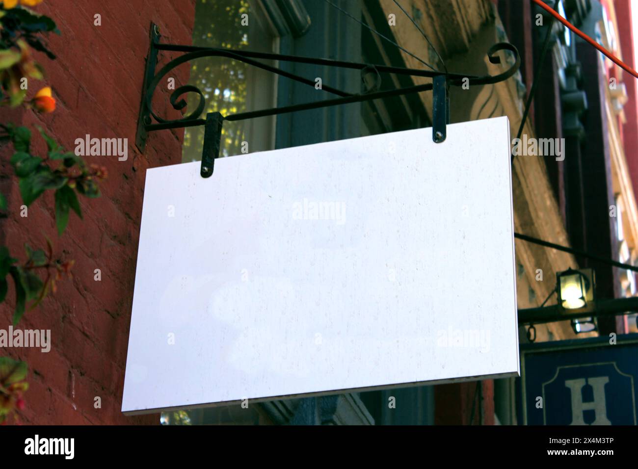 Outdoor Sign Mockup for Logo. 3D Rendering Stock Photo - Alamy