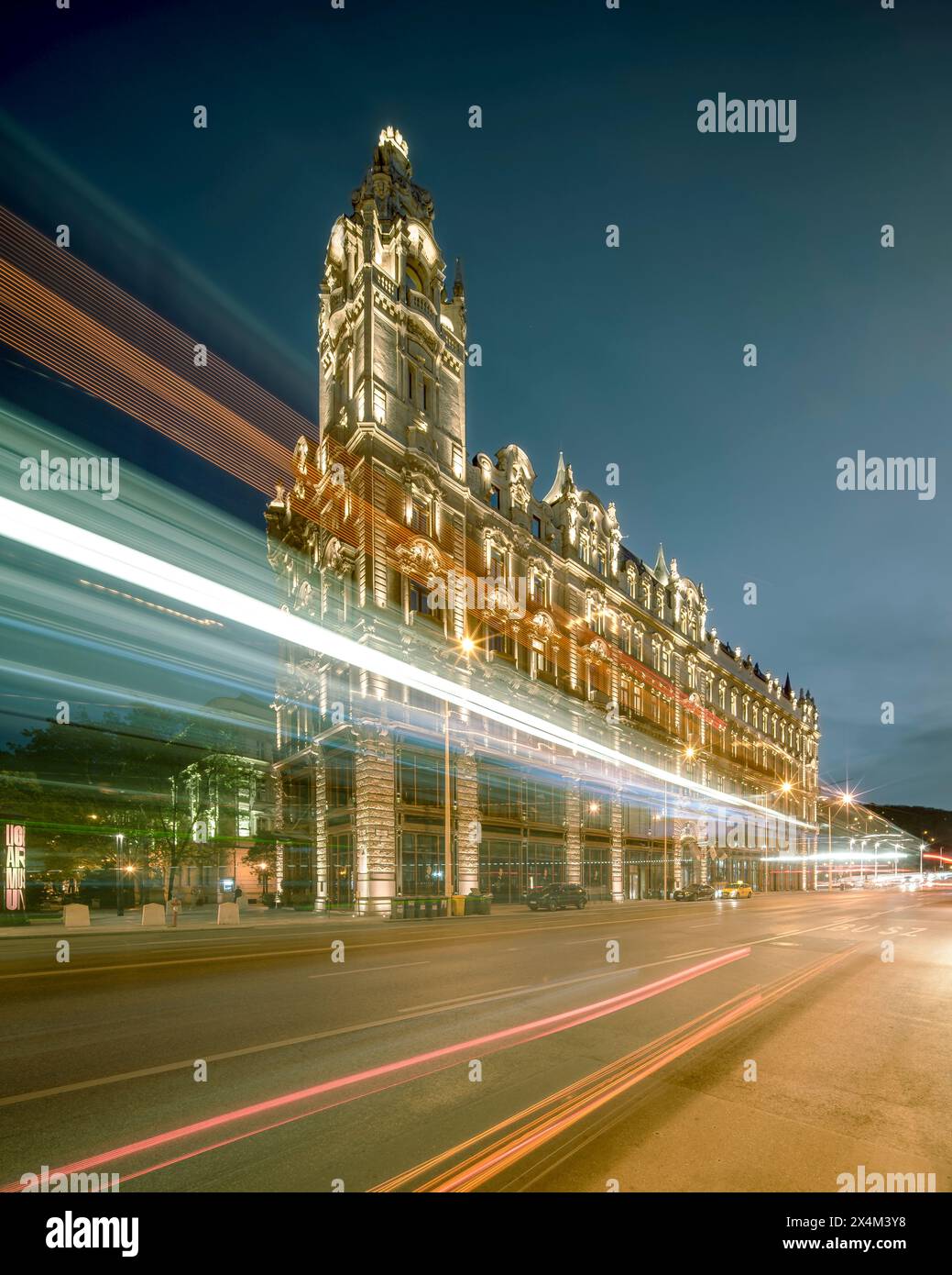 Klotild Palace historic building. The twin palaces built in neo-baroque ...