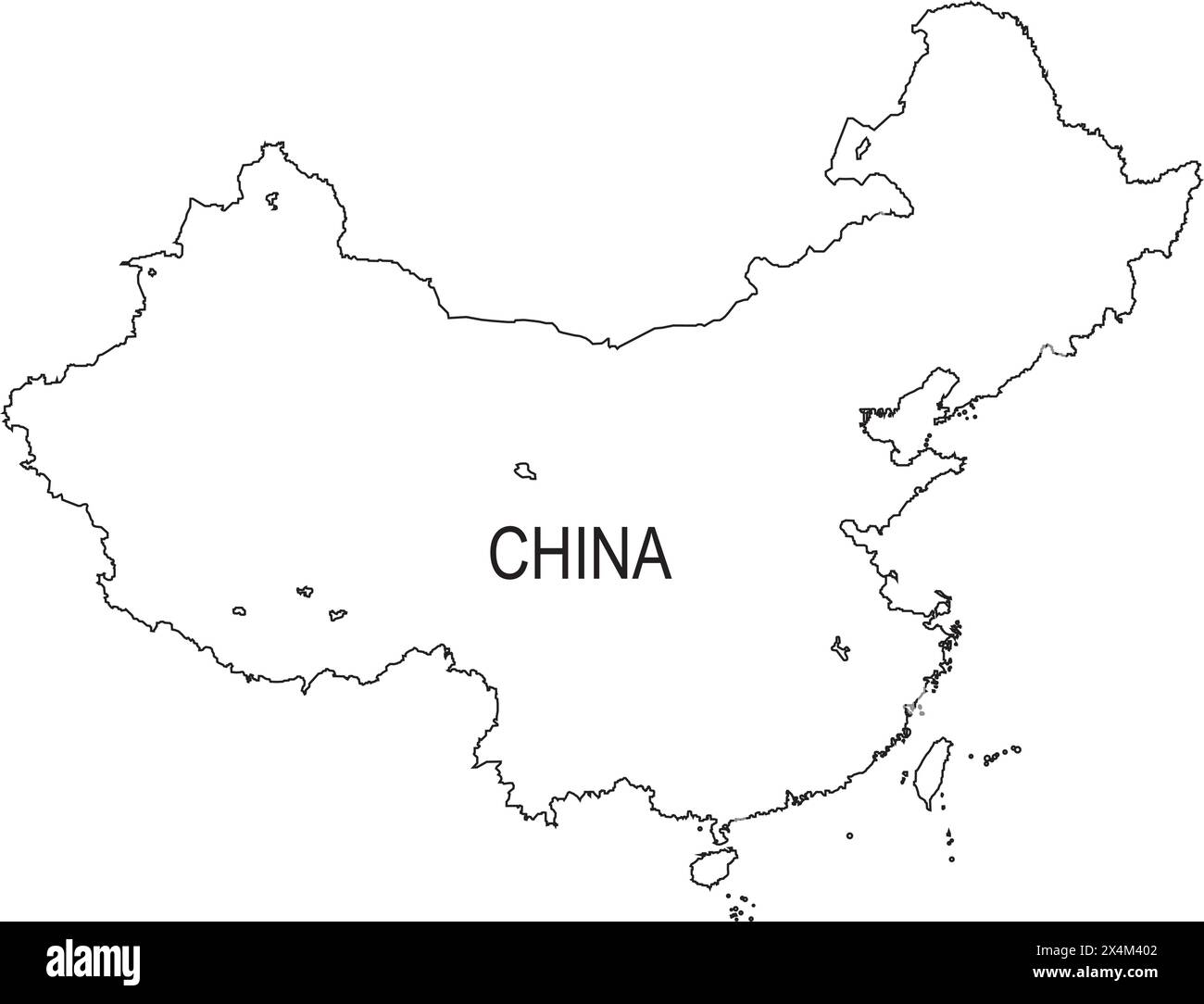 CHINA map icon vector illustration symbol design Stock Vector Image ...