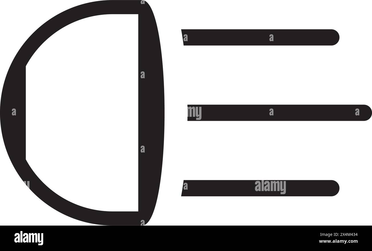 Car light icon vector illustration symbol template Stock Vector Image ...
