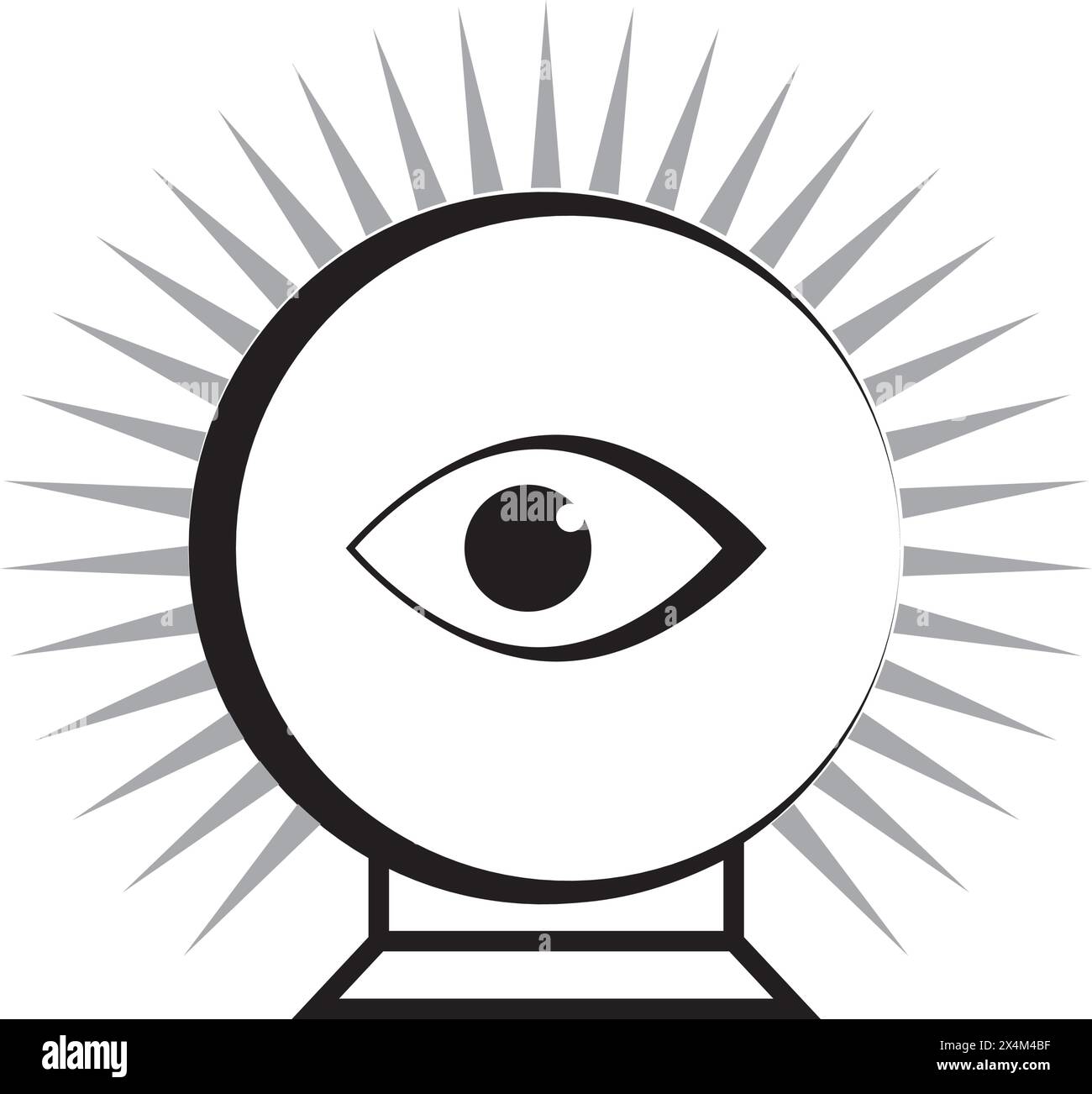 Magic crystal ball icon,vector illustration logo design Stock Vector ...