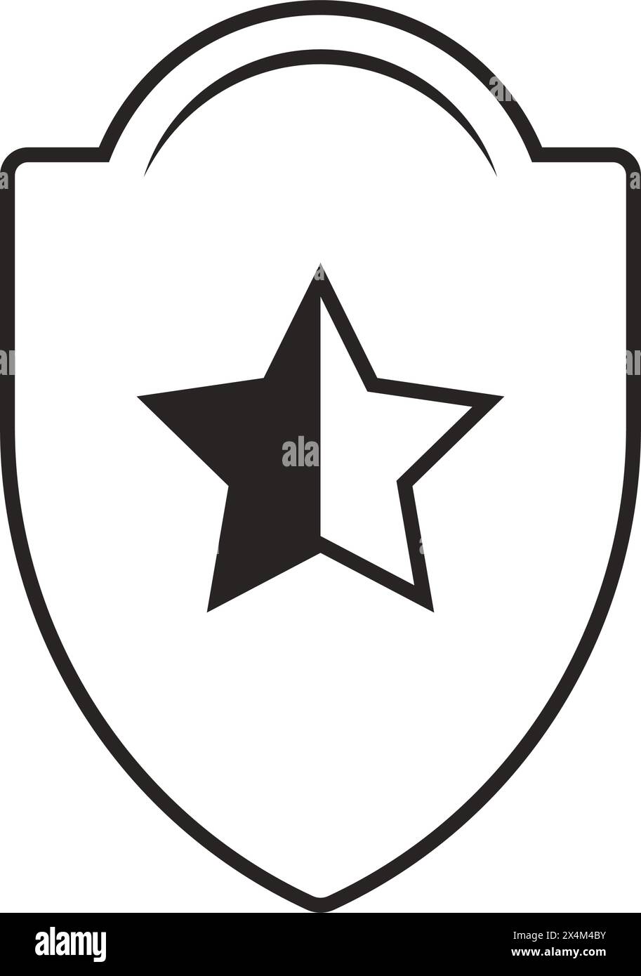 Shield insurance padlock isolated icon Stock Vector Images - Alamy