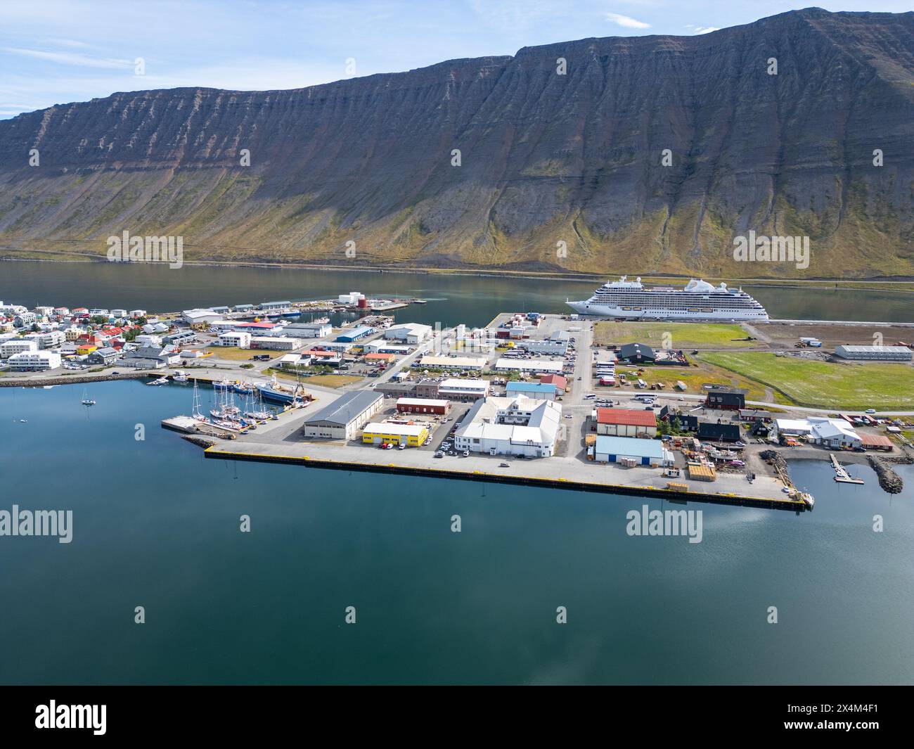 Aerial view isafjordur westfjords hi-res stock photography and images ...
