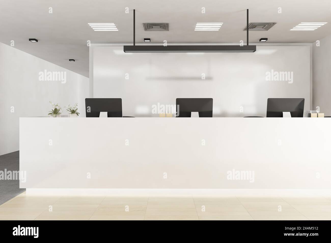 Indoor Wall Signage Mockup for Logo Stock Photo - Alamy