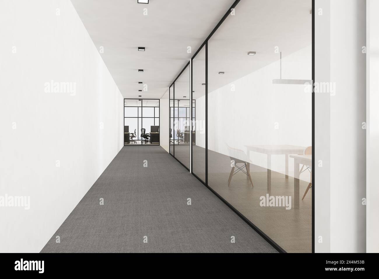 Indoor Wall Signage Mockup for Logo Stock Photo - Alamy