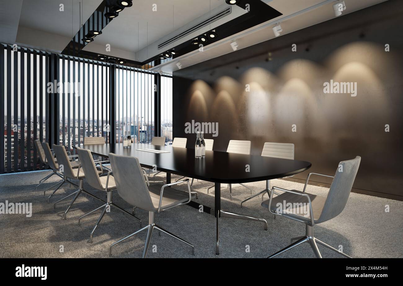 Indoor Wall Signage Mockup for Logo Stock Photo - Alamy