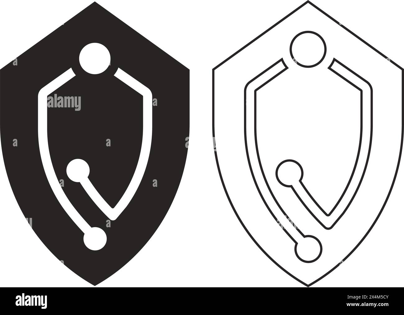 Shield logo vector illustration template design Stock Vector Image ...