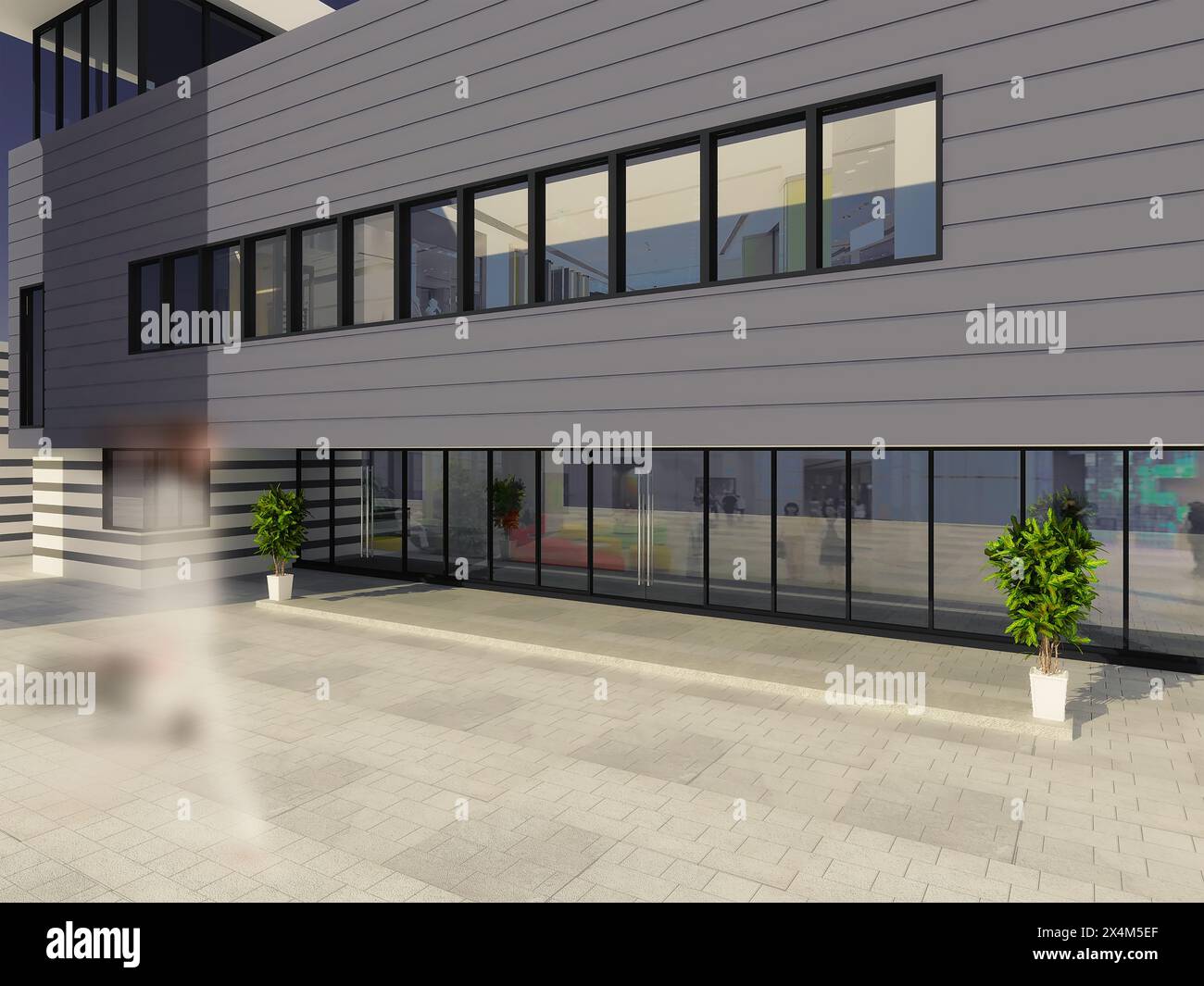 Indoor Wall Signage Mockup for Logo Stock Photo - Alamy