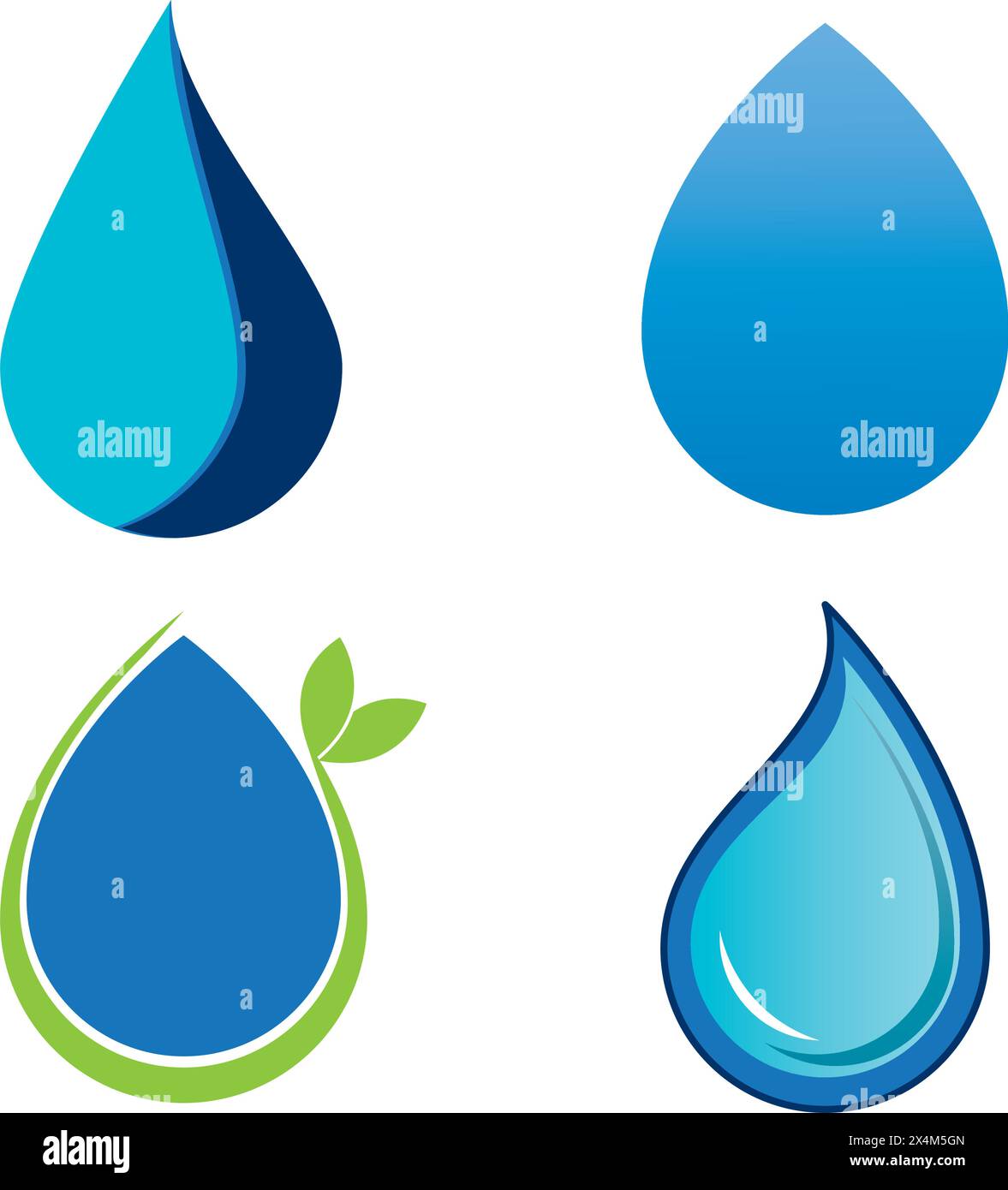 Raindrop logo template hi-res stock photography and images - Alamy