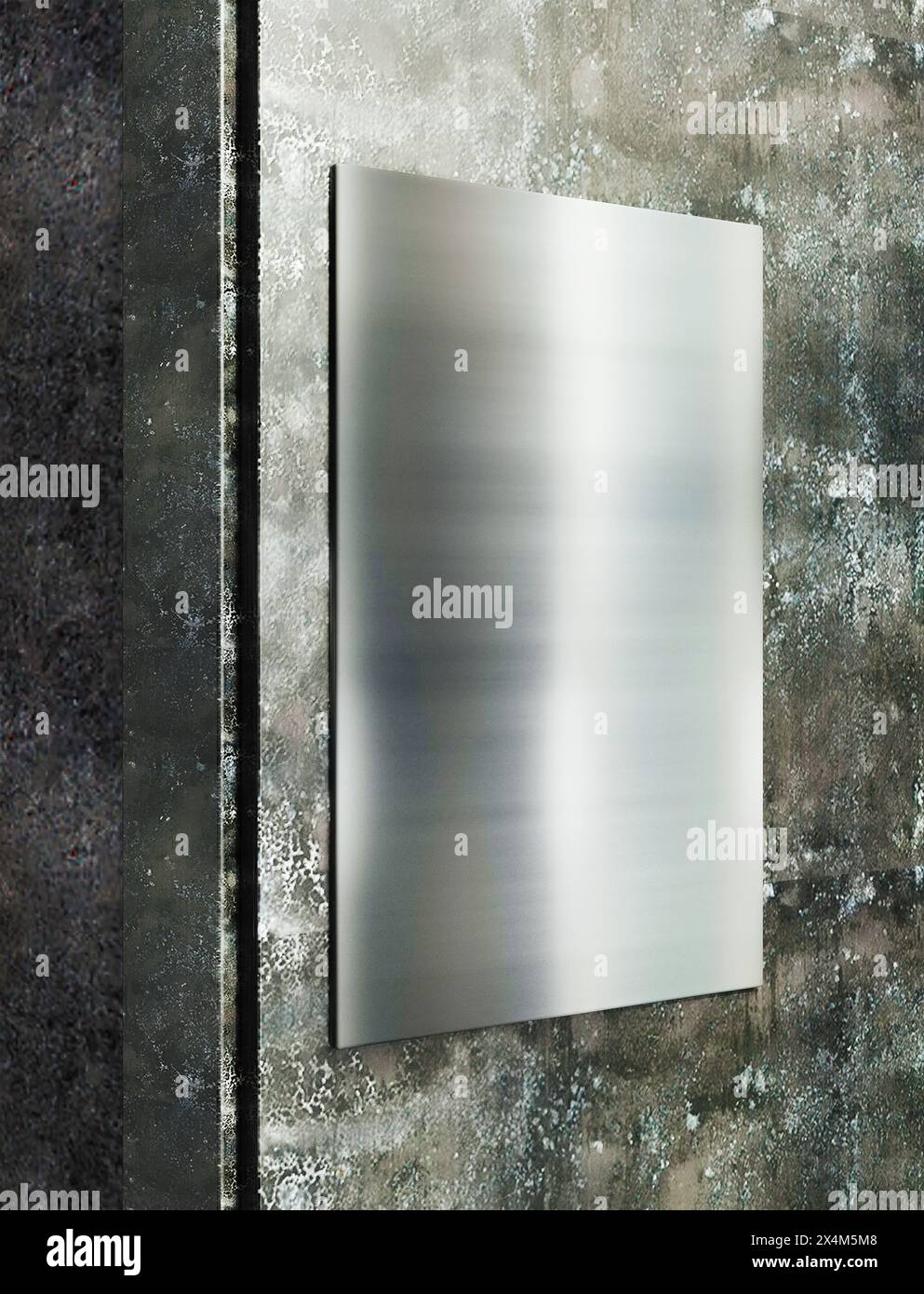 Indoor Wall Signage Mockup for Logo Stock Photo - Alamy