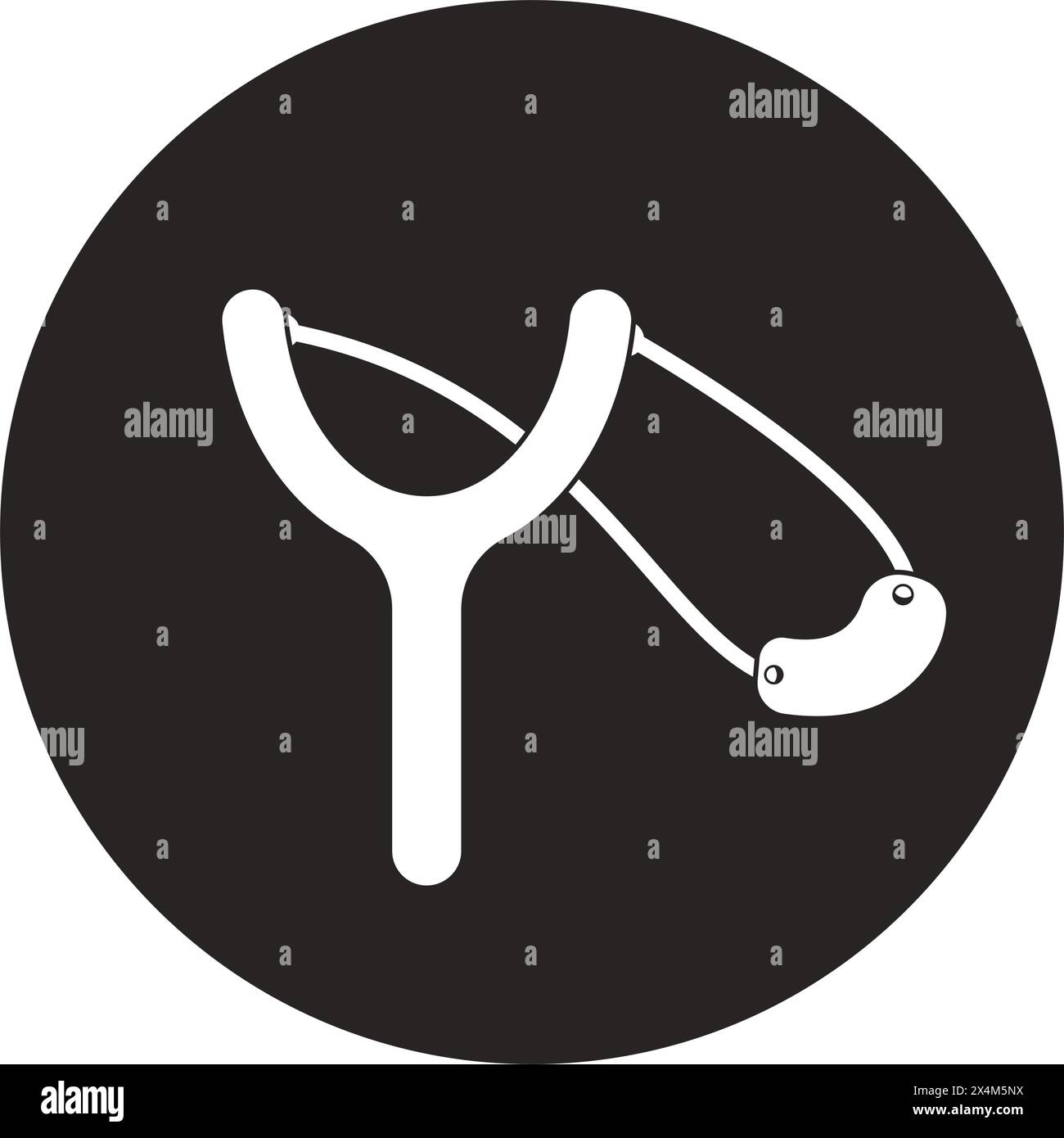 slingshot vector icon,illustration template design Stock Vector Image ...