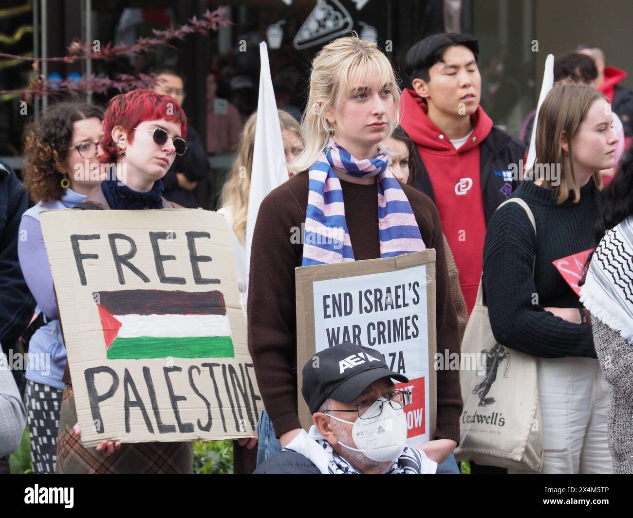 Canberra, Australia, 5 May 2024. Hundreds of pro-Palestinian protesters ...