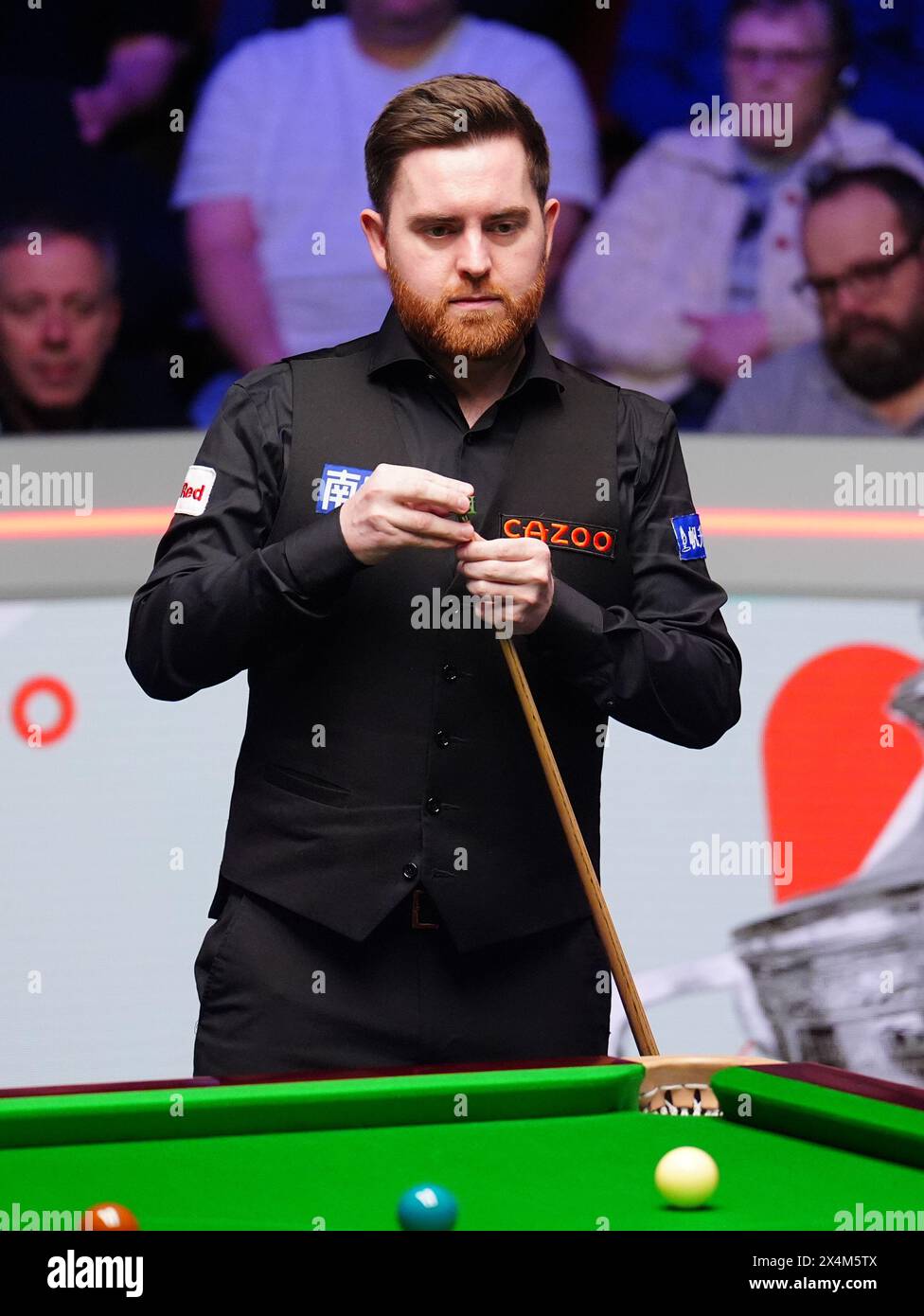 Jak Jones during his semi final match with Stuart Bingham on day ...