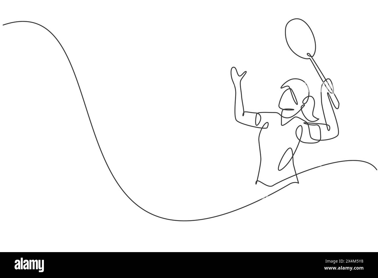 Badminton Jump Smash Clipart Man Doing Jumping Smash Badminton Player