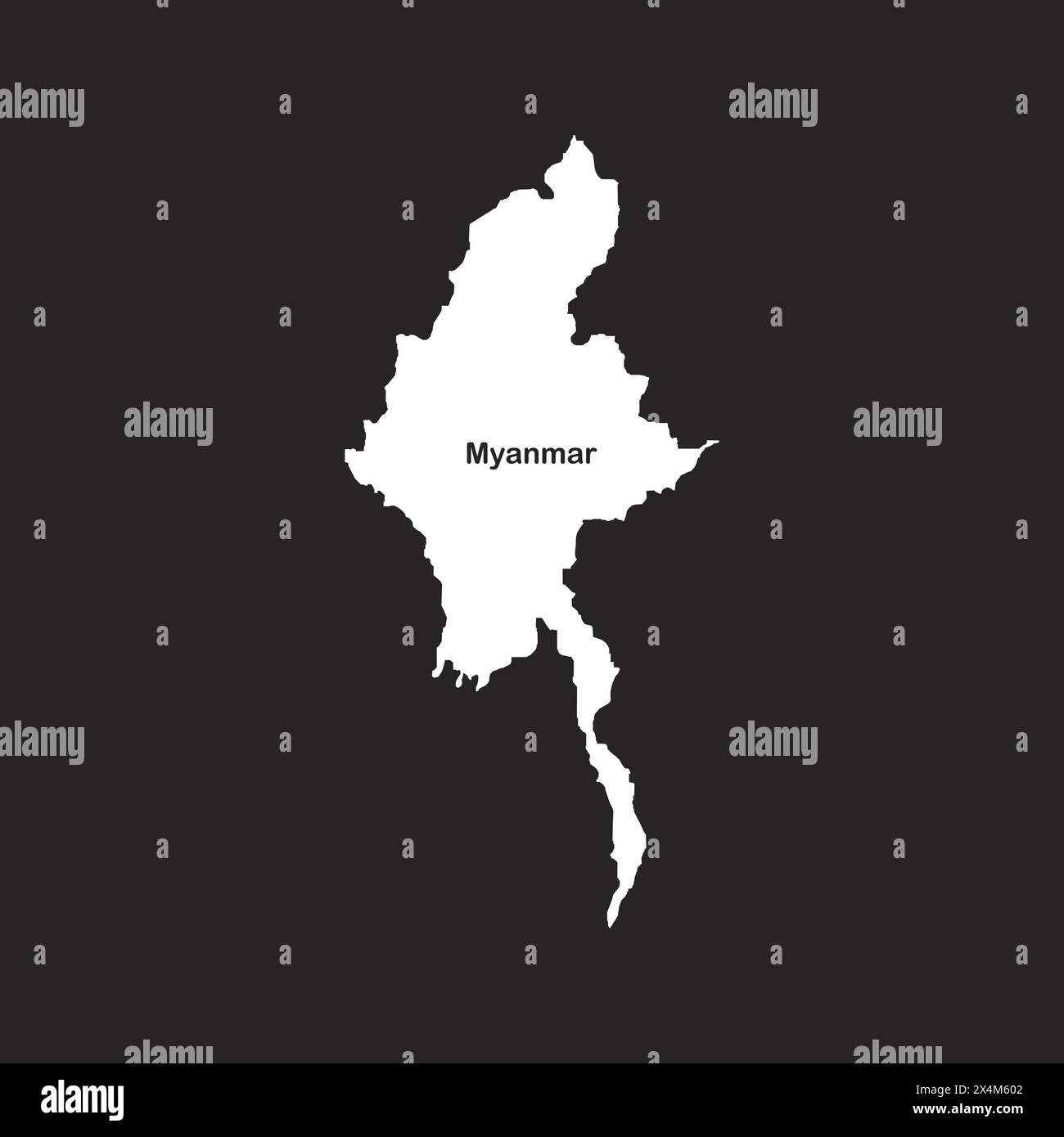Myanmar map icon vector illustration template design Stock Vector Image & Art - Alamy