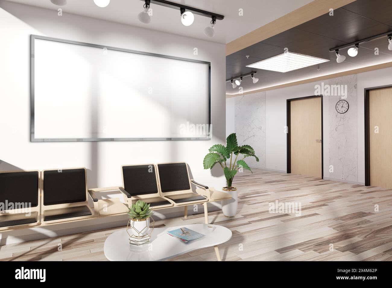 Indoor Wall Signage Mockup for Logo Stock Photo - Alamy