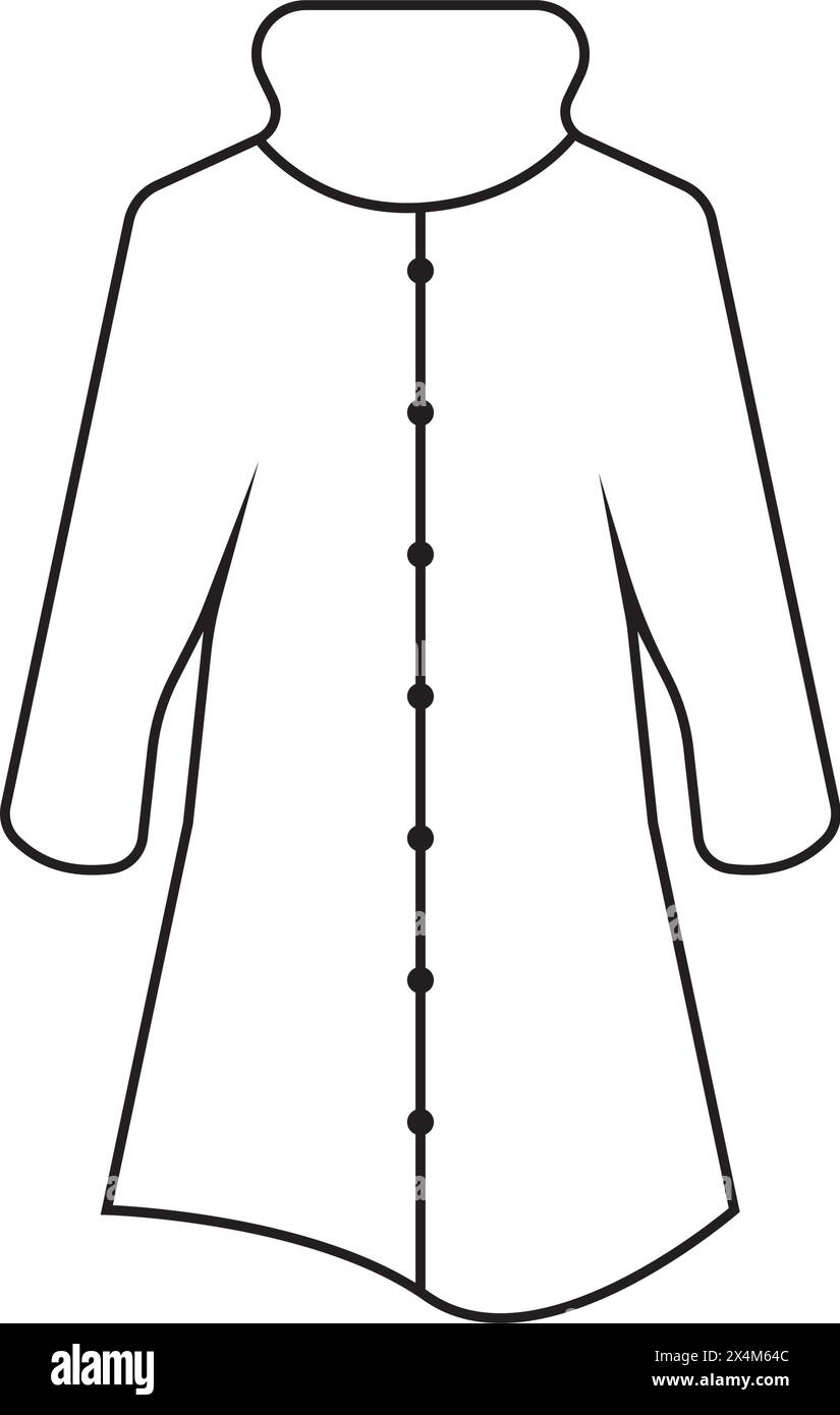 Raincoat icon vector illustration template design Stock Vector Image ...