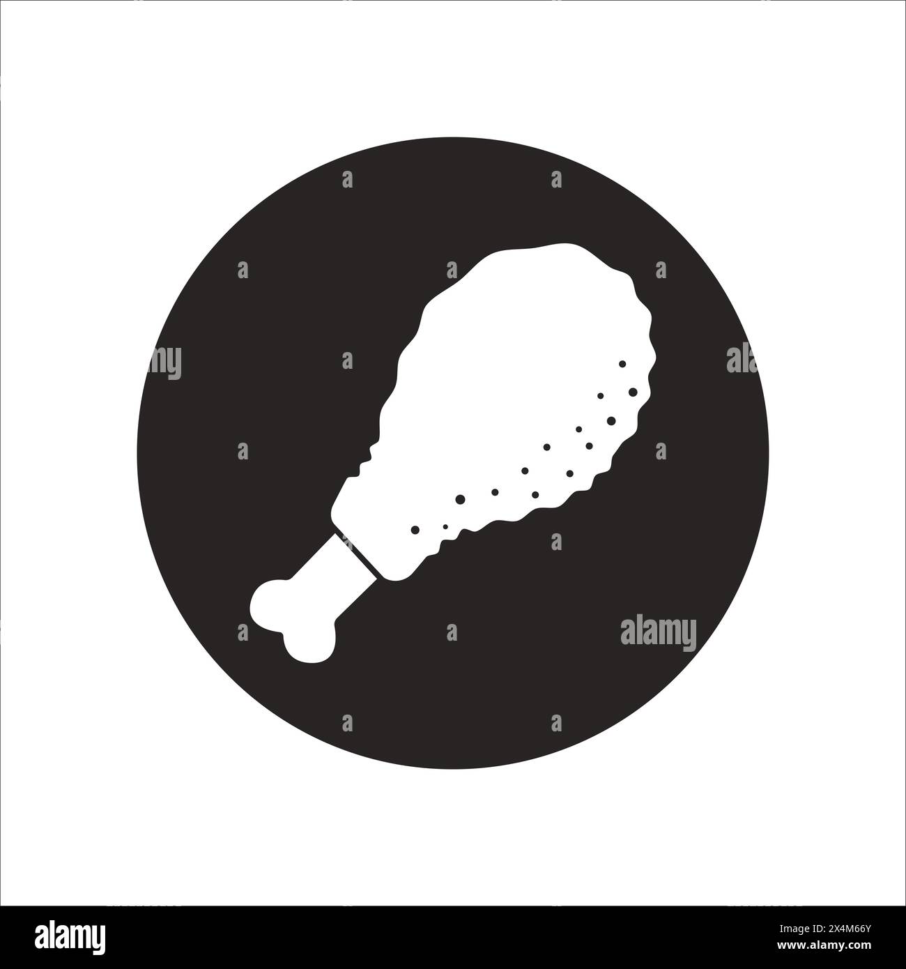 fried chicken icon,vector illustration template design Stock Vector ...