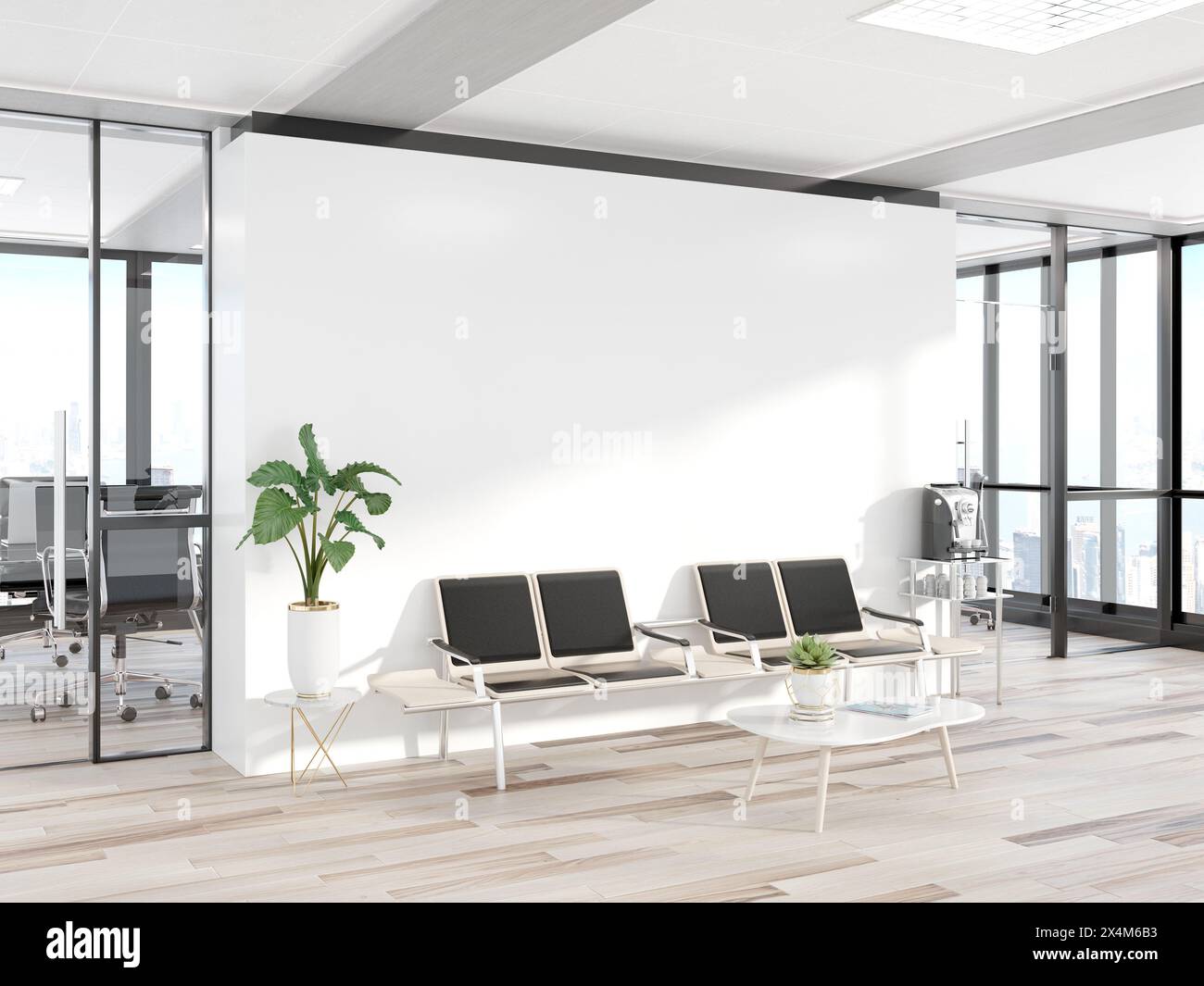 Indoor Wall Signage Mockup for Logo Stock Photo - Alamy