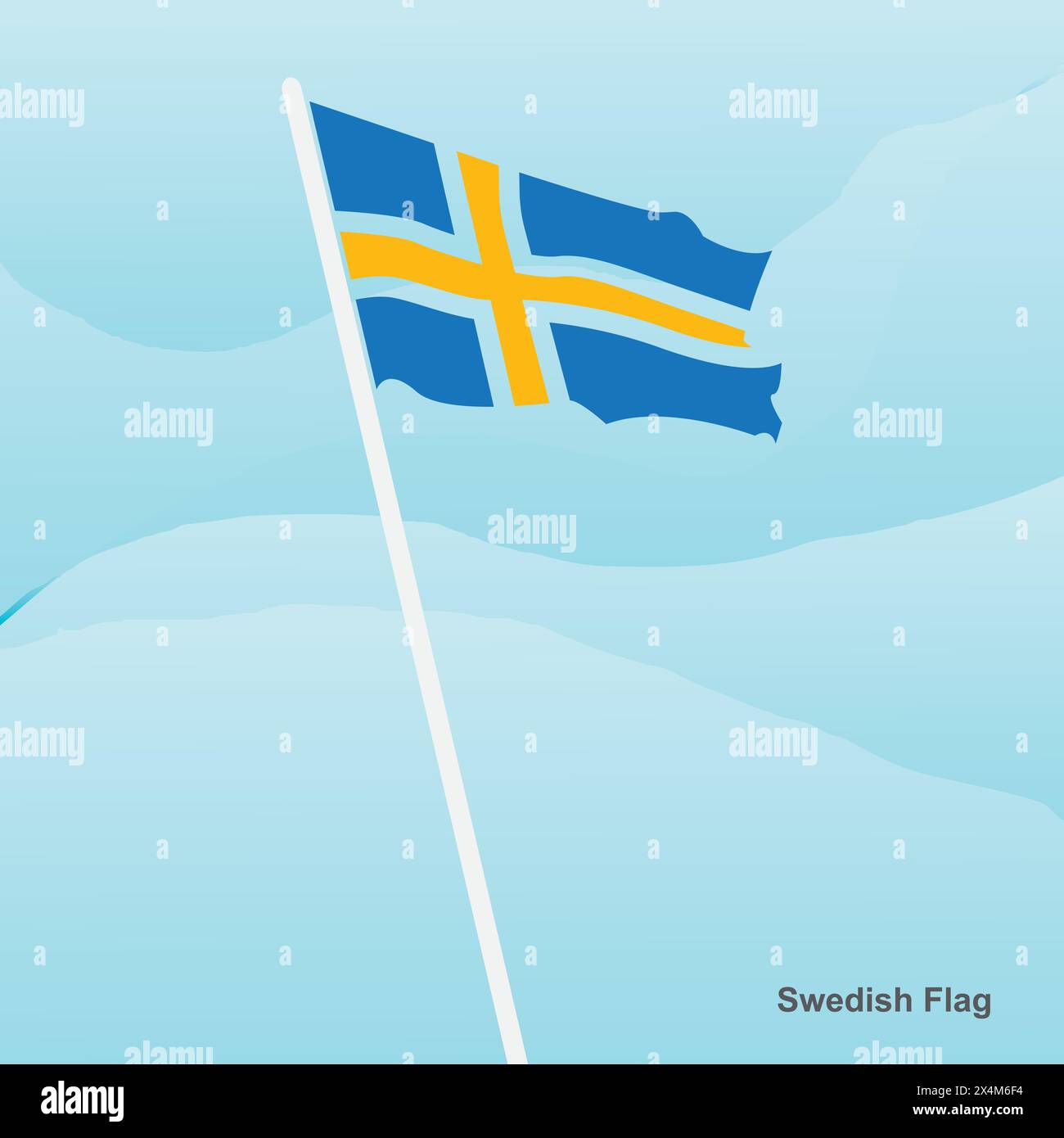 Swedish flag design,vector icon illustration symbol template Stock ...