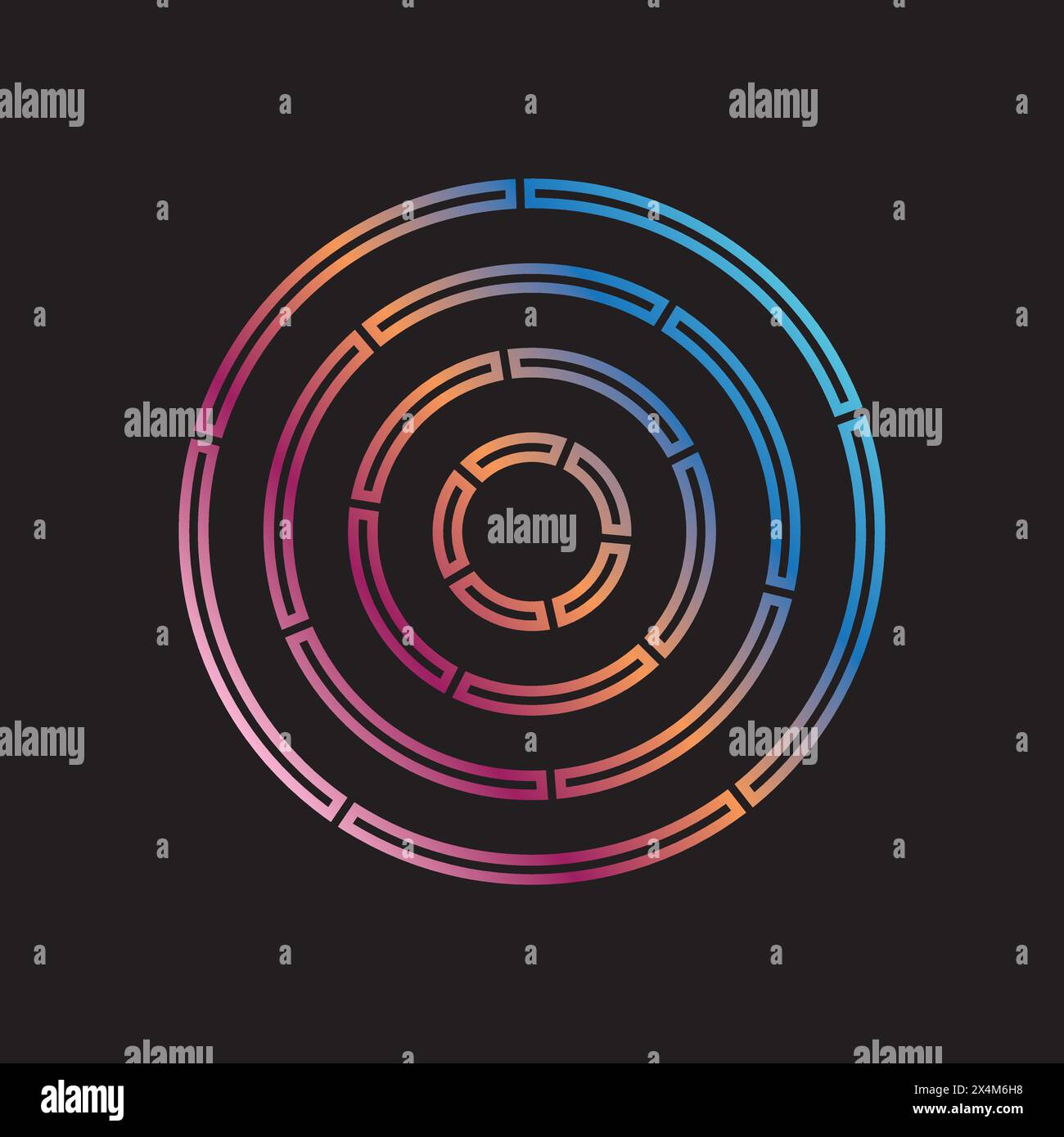 Colorful Gradient Circles logo vector illustration background design ...