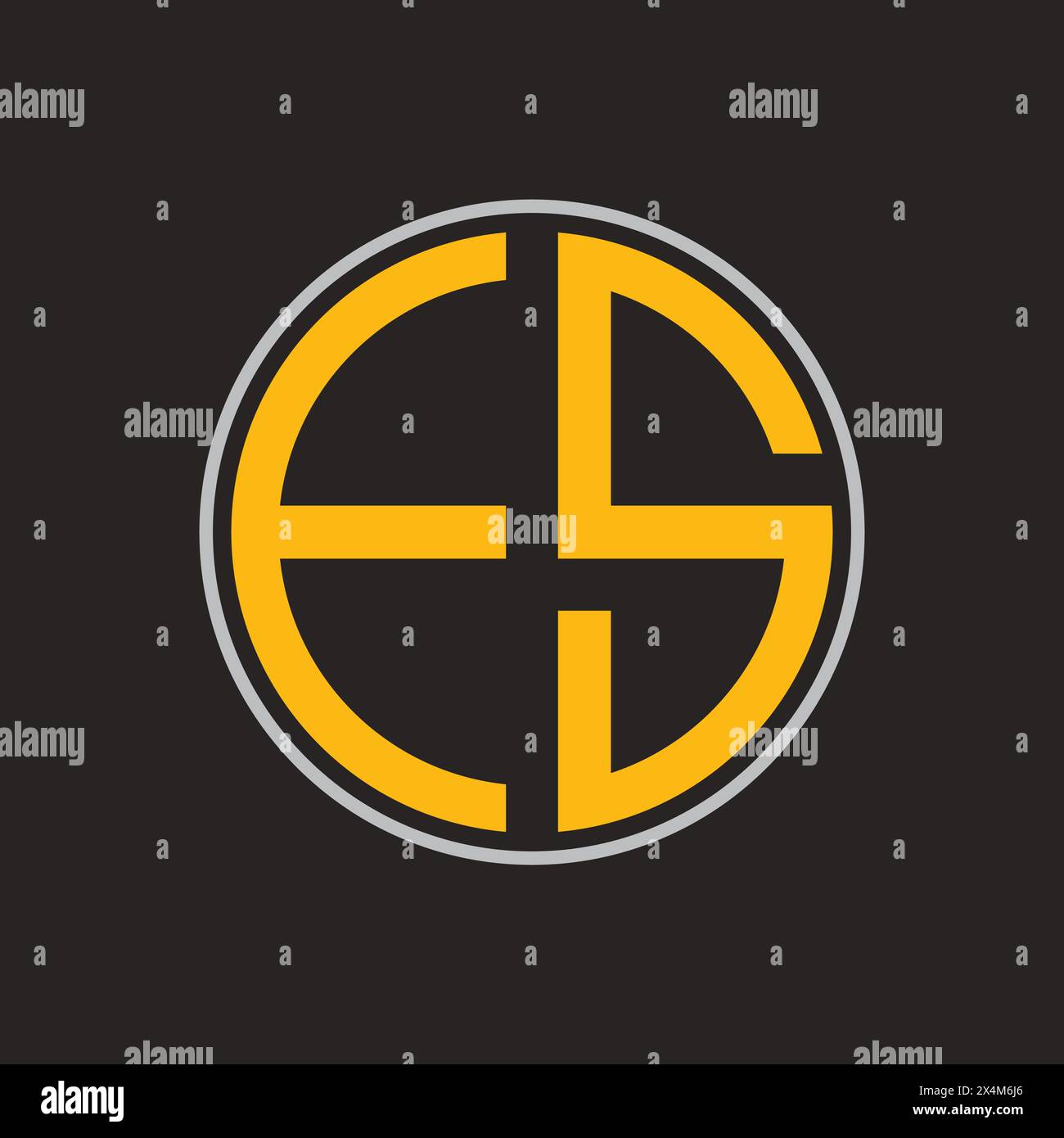 ES letter logo,symbol technology vector design Stock Vector Image & Art ...