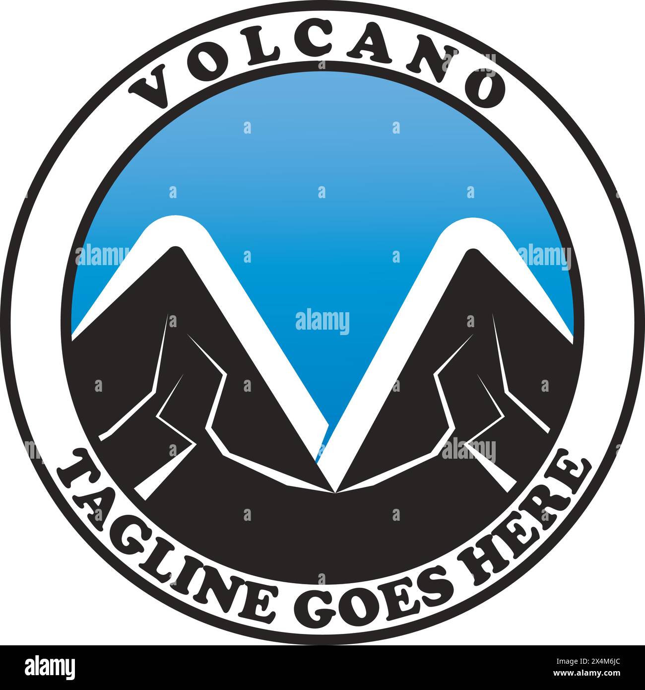volcano logo vector template design Stock Vector Image & Art - Alamy