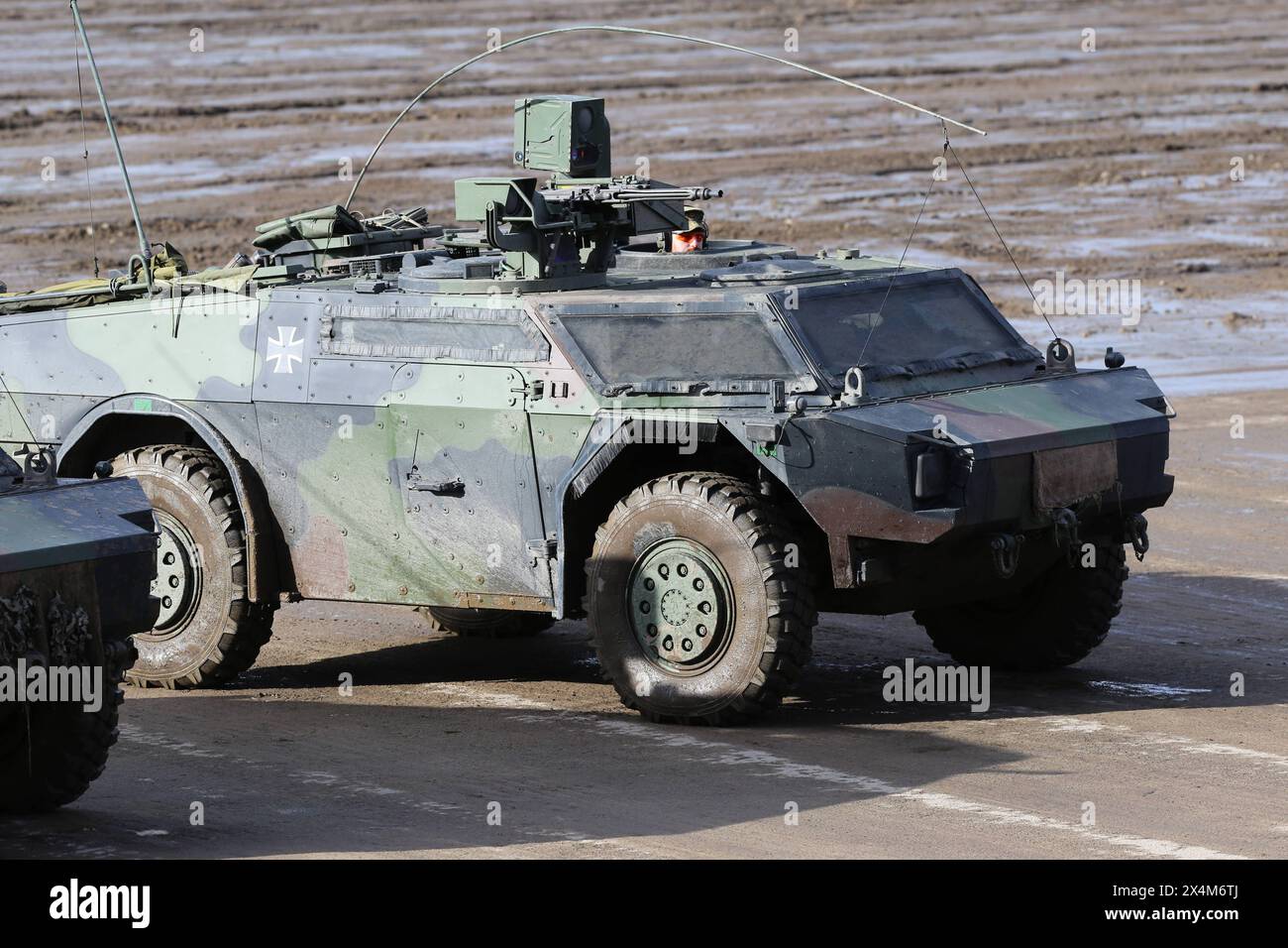 Ein Spähwagen Fennek der Bundeswehr. Ein Spähwagen Fennek der ...
