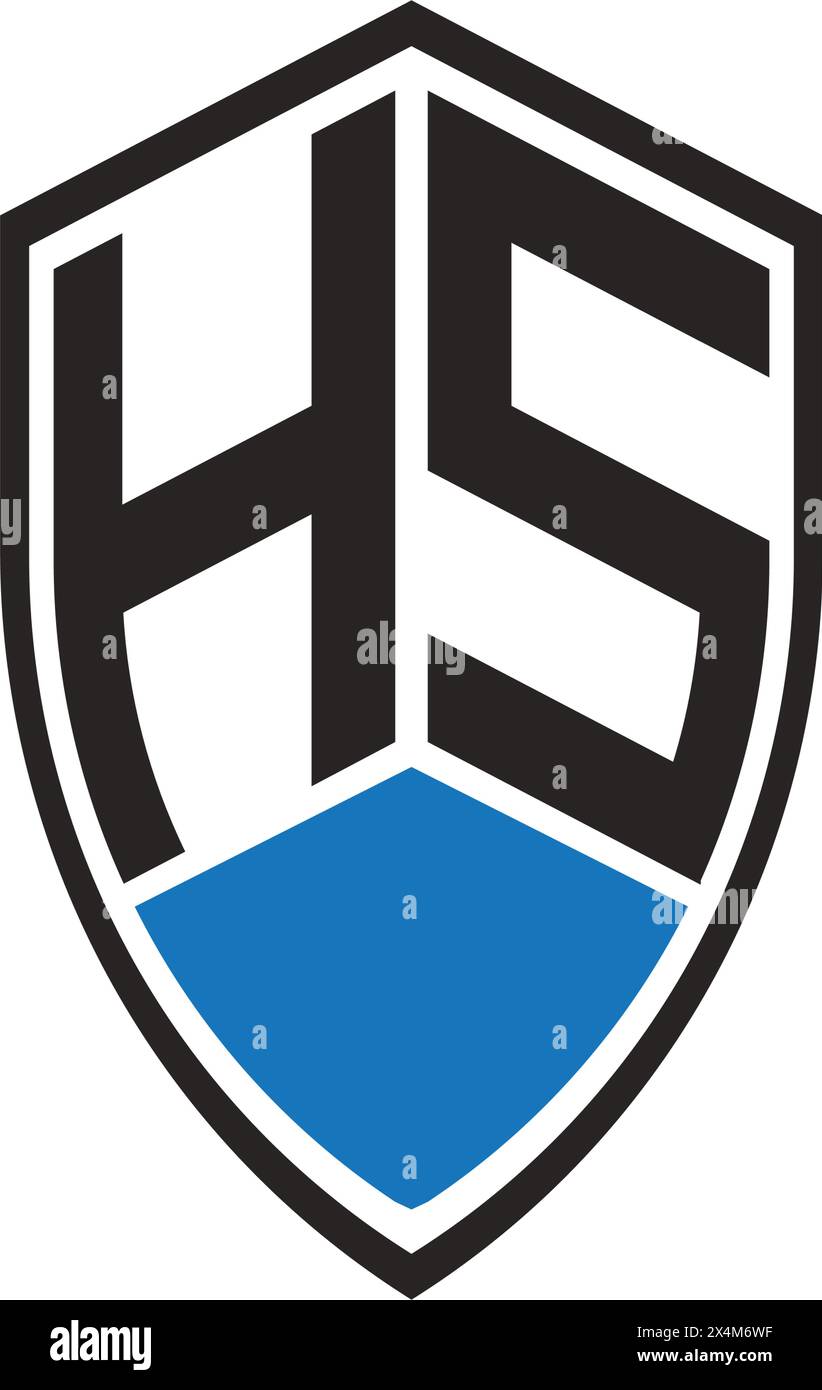 Hs minimal logo design hi-res stock photography and images - Alamy