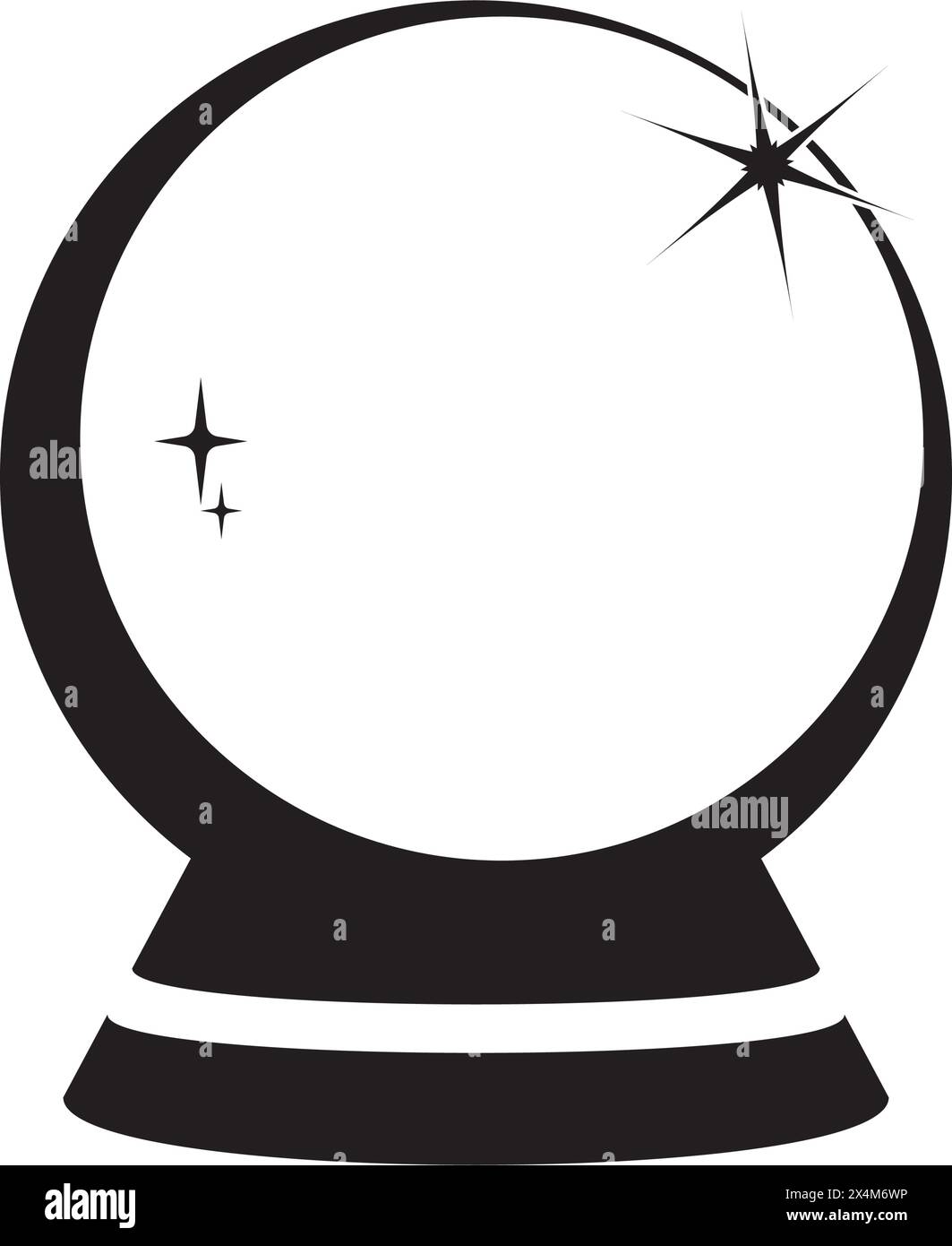 Witchcraft magical symbol crystal Black and White Stock Photos & Images ...