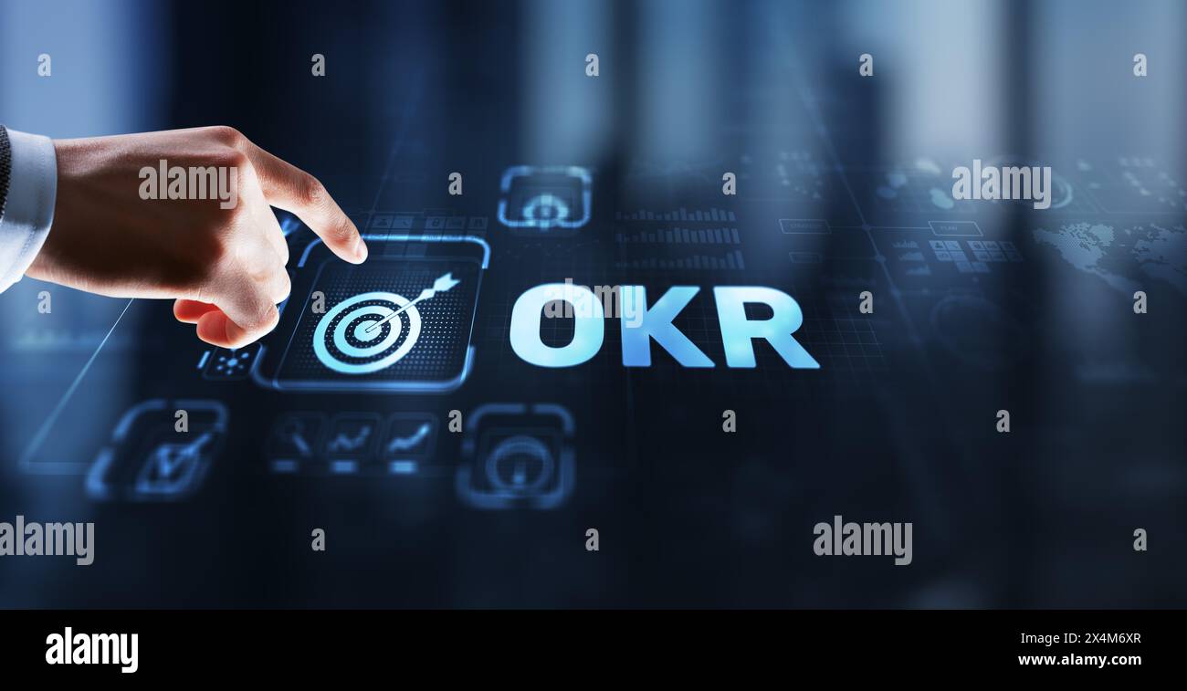 Objectives and Key Results OKR. Methods for project management Stock ...