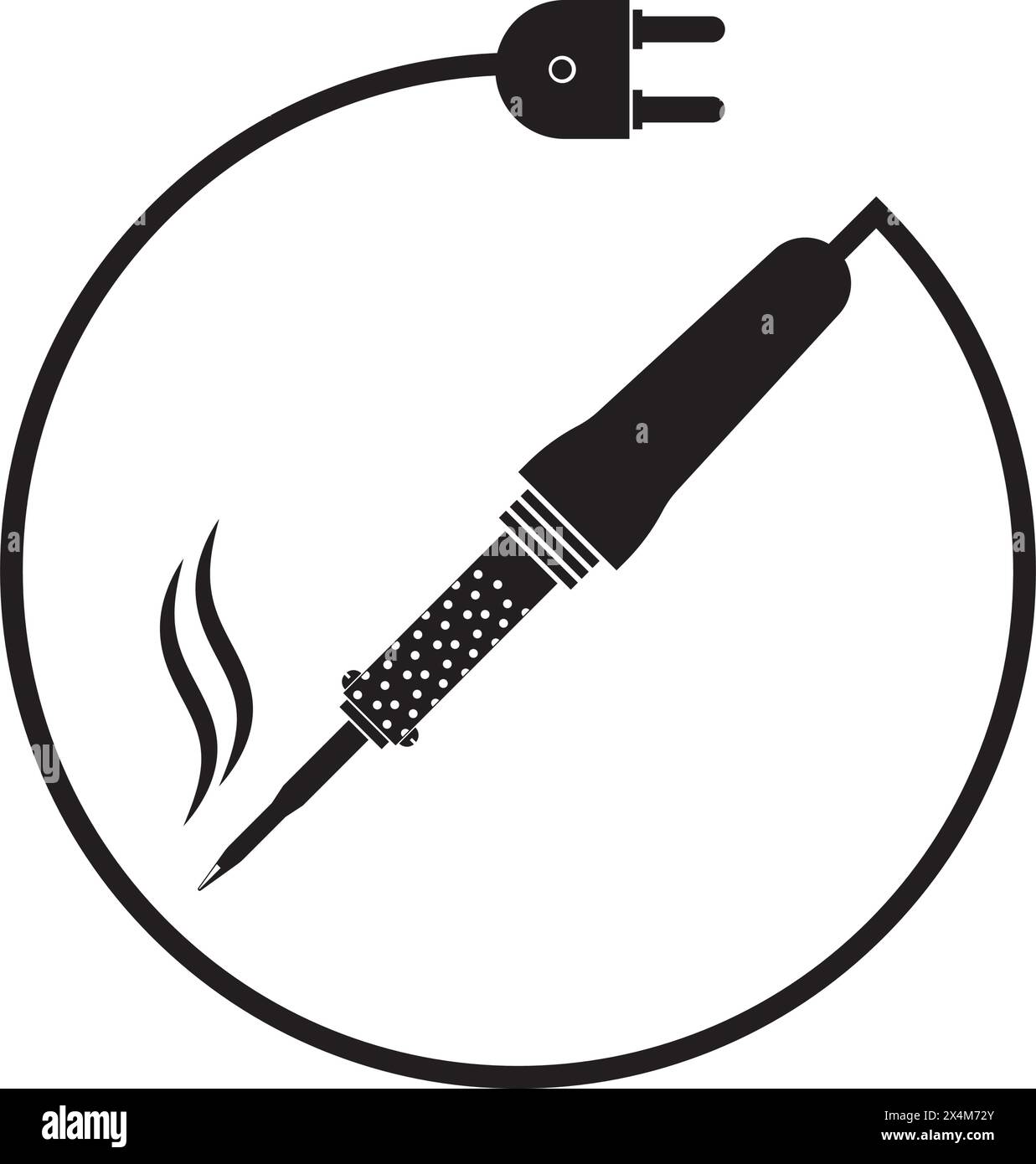 Electric soldering iron Stock Vector Images - Alamy