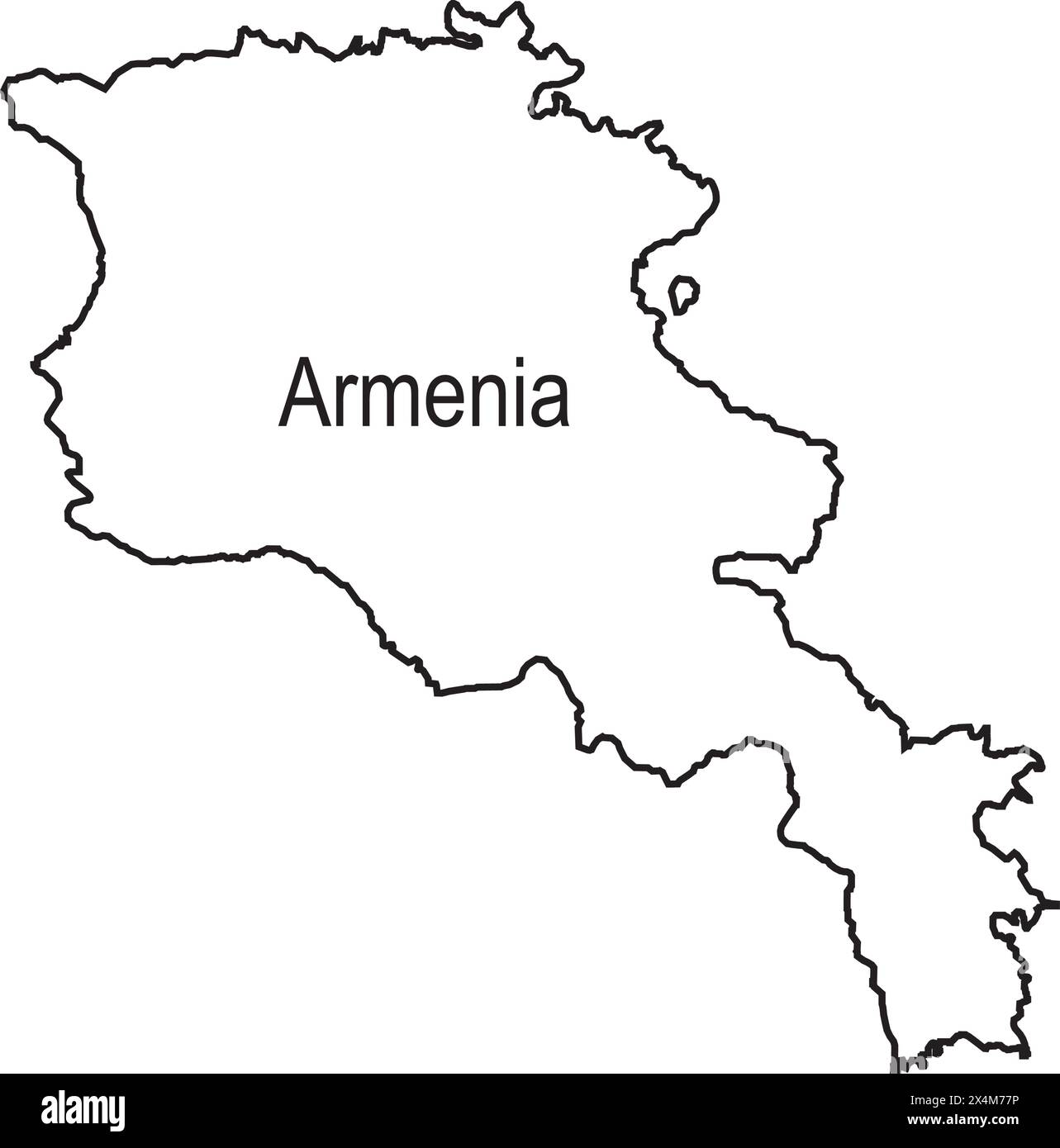 Armenia map vector Black and White Stock Photos & Images - Alamy
