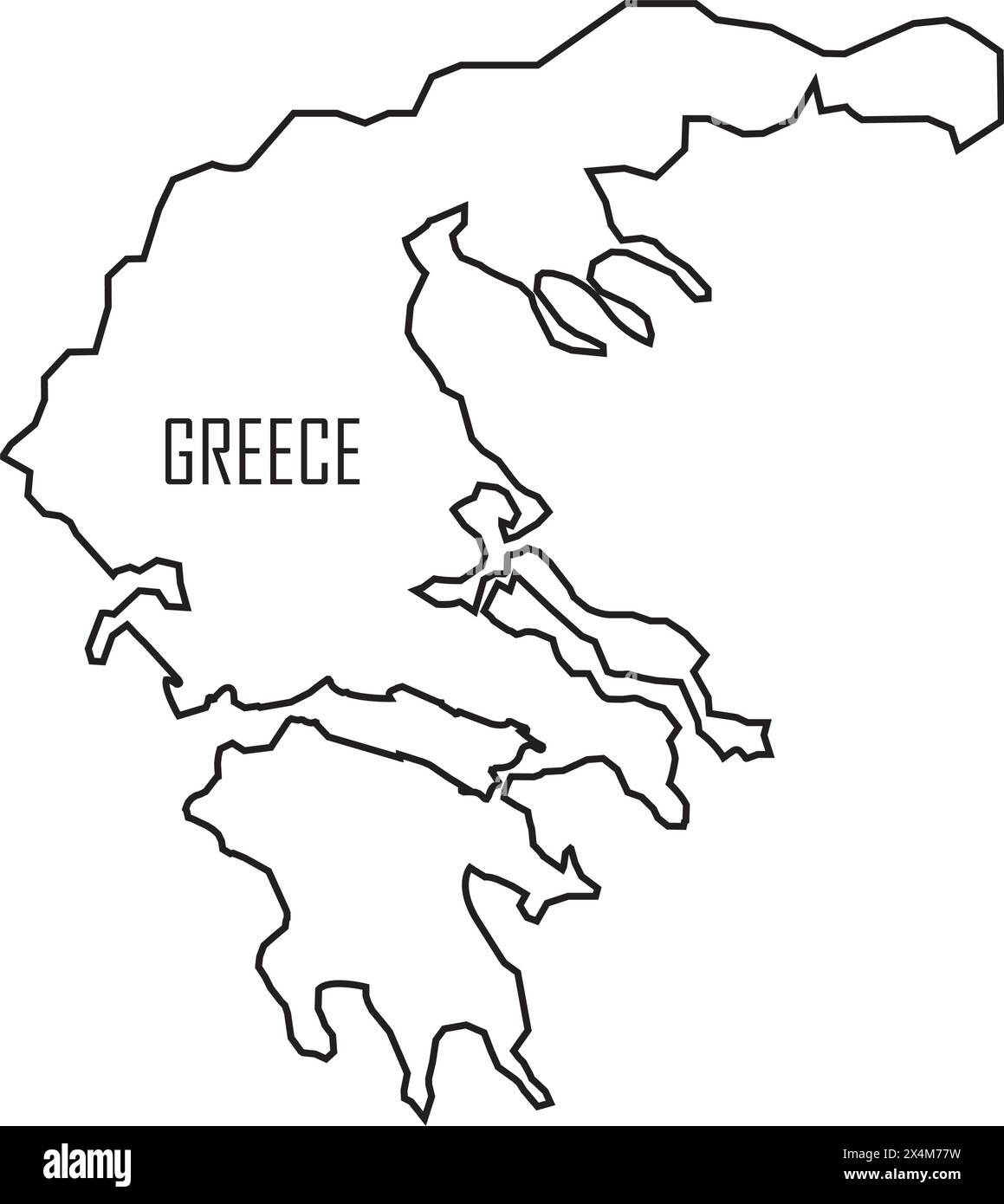 GREECE Map Icon vector Illustration Symbol Design Stock Vector Image