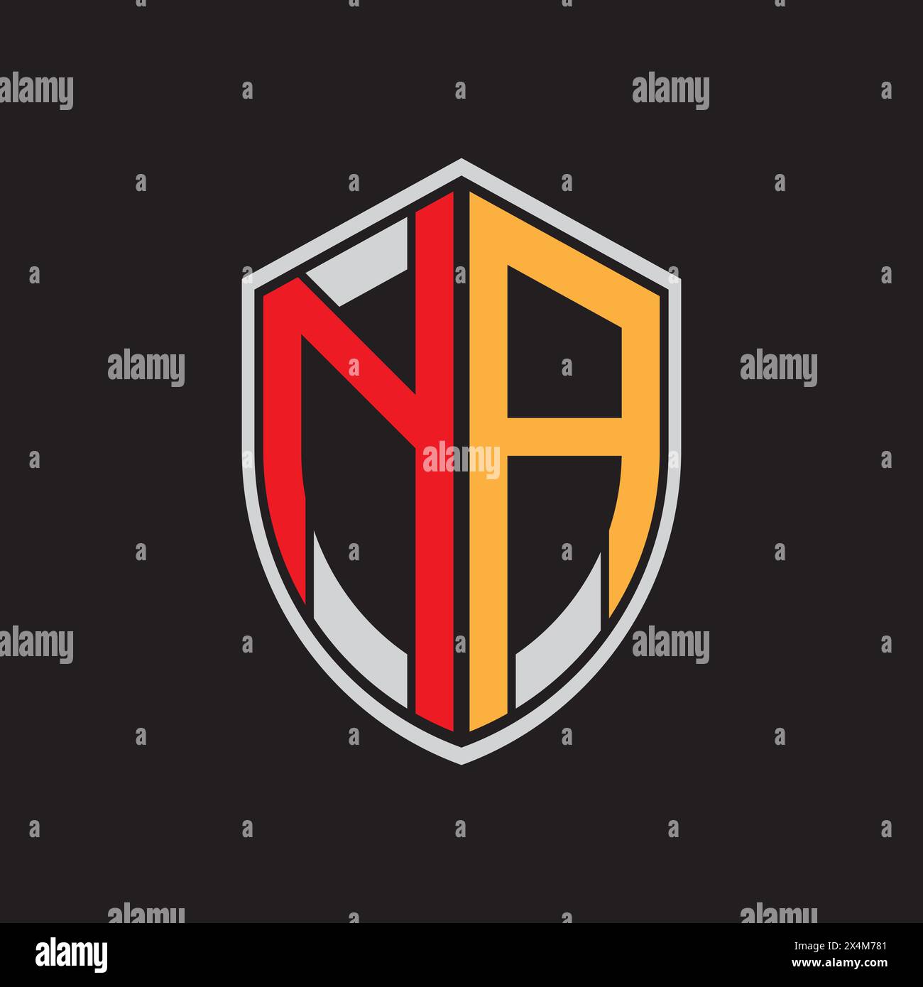 NA letter logo,symbol technology vector design Stock Vector Image & Art ...