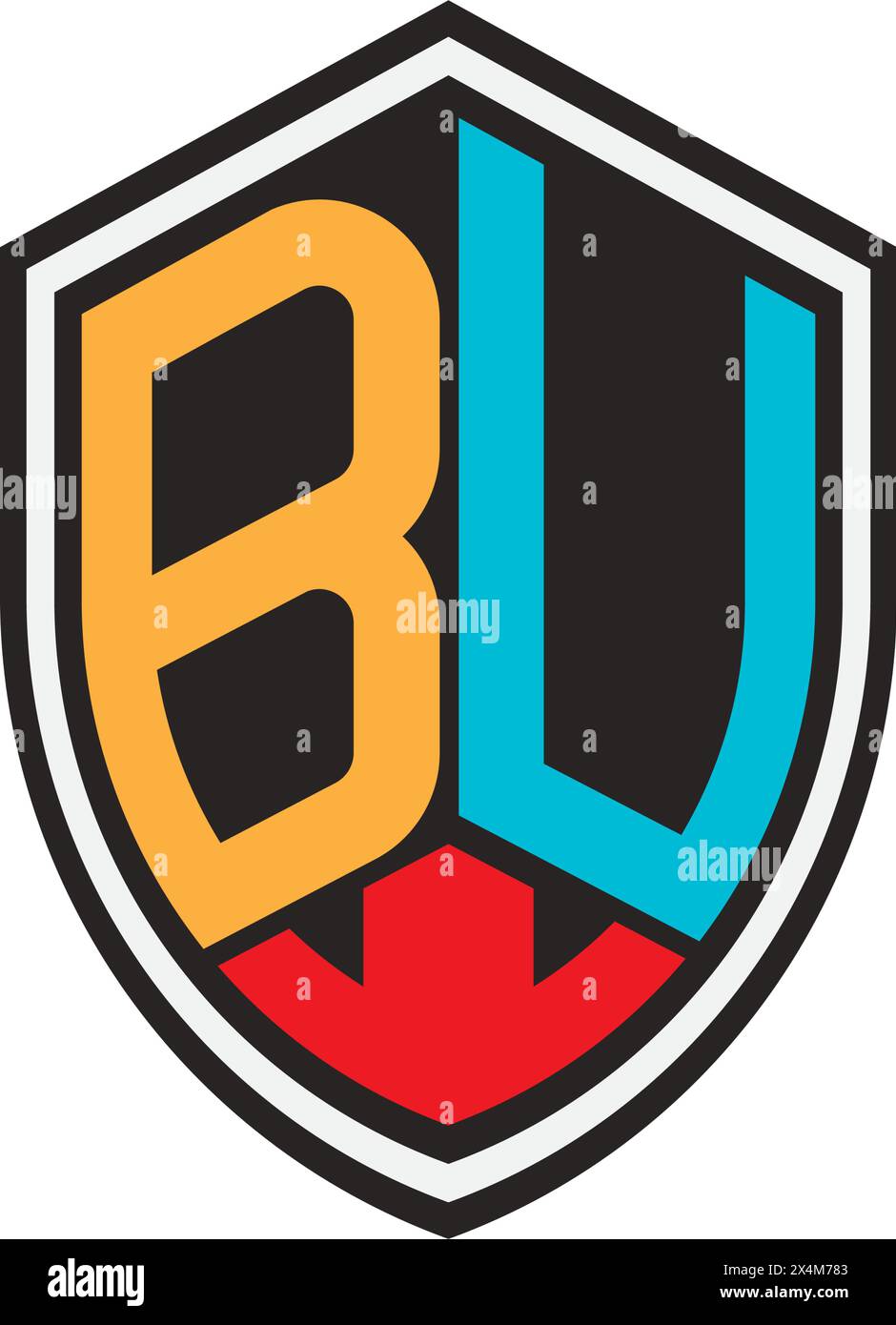 BU letter logo,symbol technology vector design Stock Vector Image & Art ...
