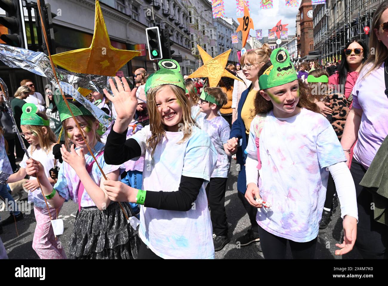 Brighton UK 4th May 2024 - Thousands of students , teachers and parents ...