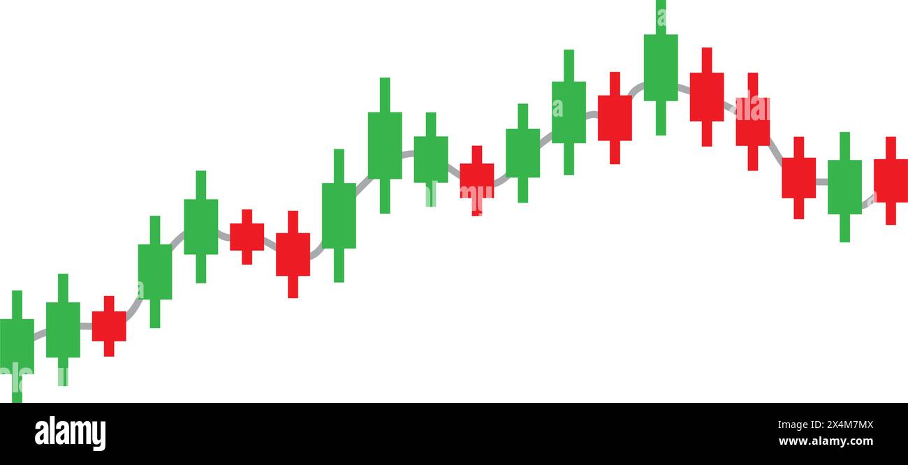 Stock price indicator chart icon vector illustration symbol design ...