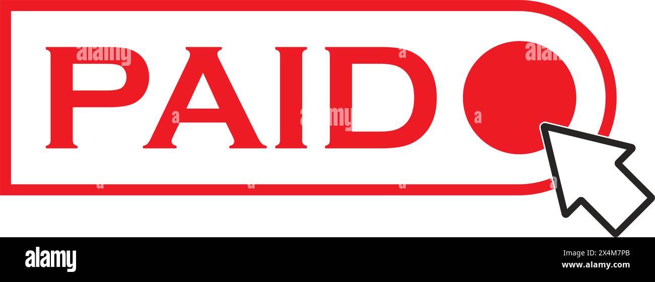 Paid icon vector illustration symbol template Stock Vector Image & Art ...