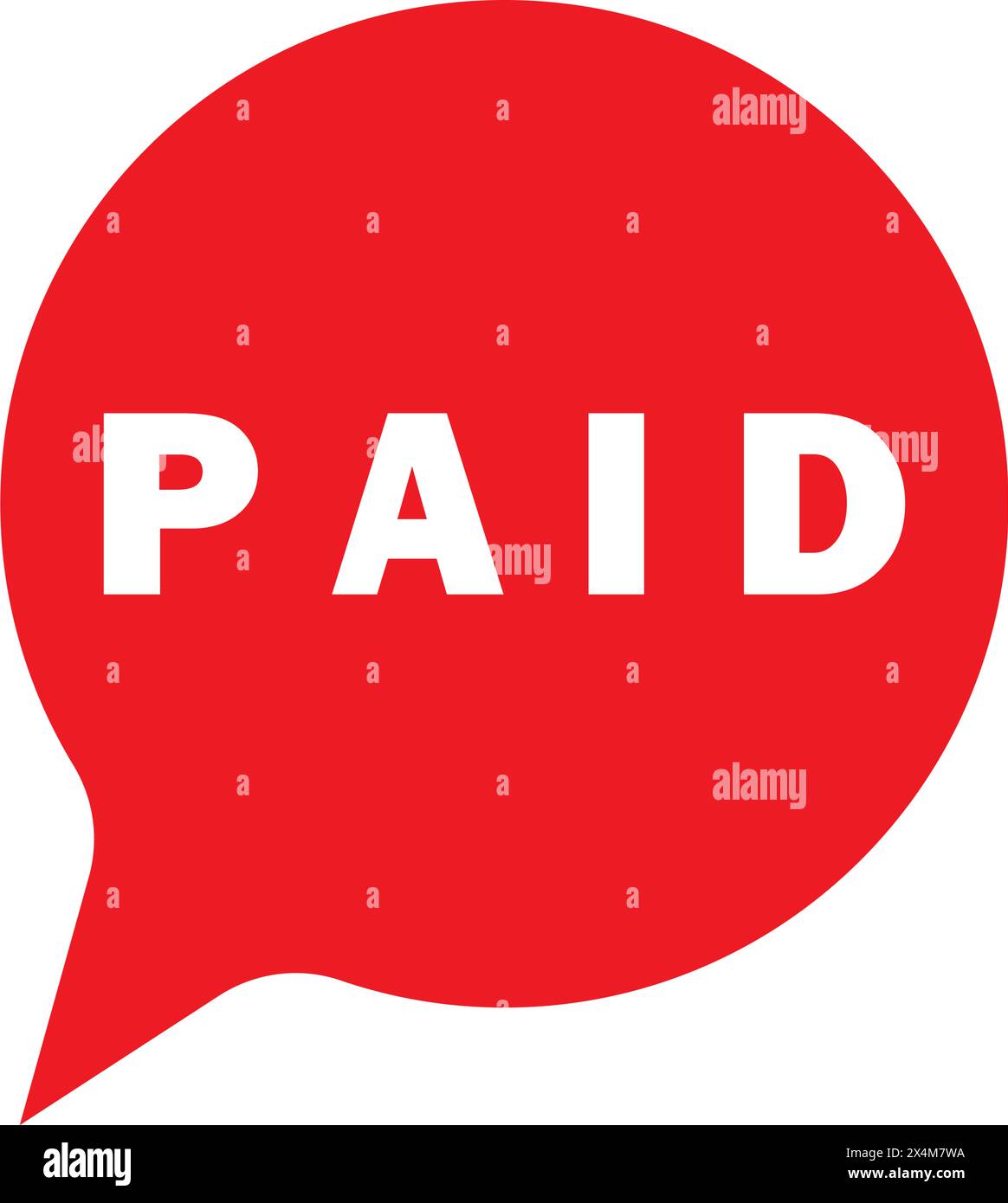 Paid icon vector illustration symbol template Stock Vector Image & Art ...