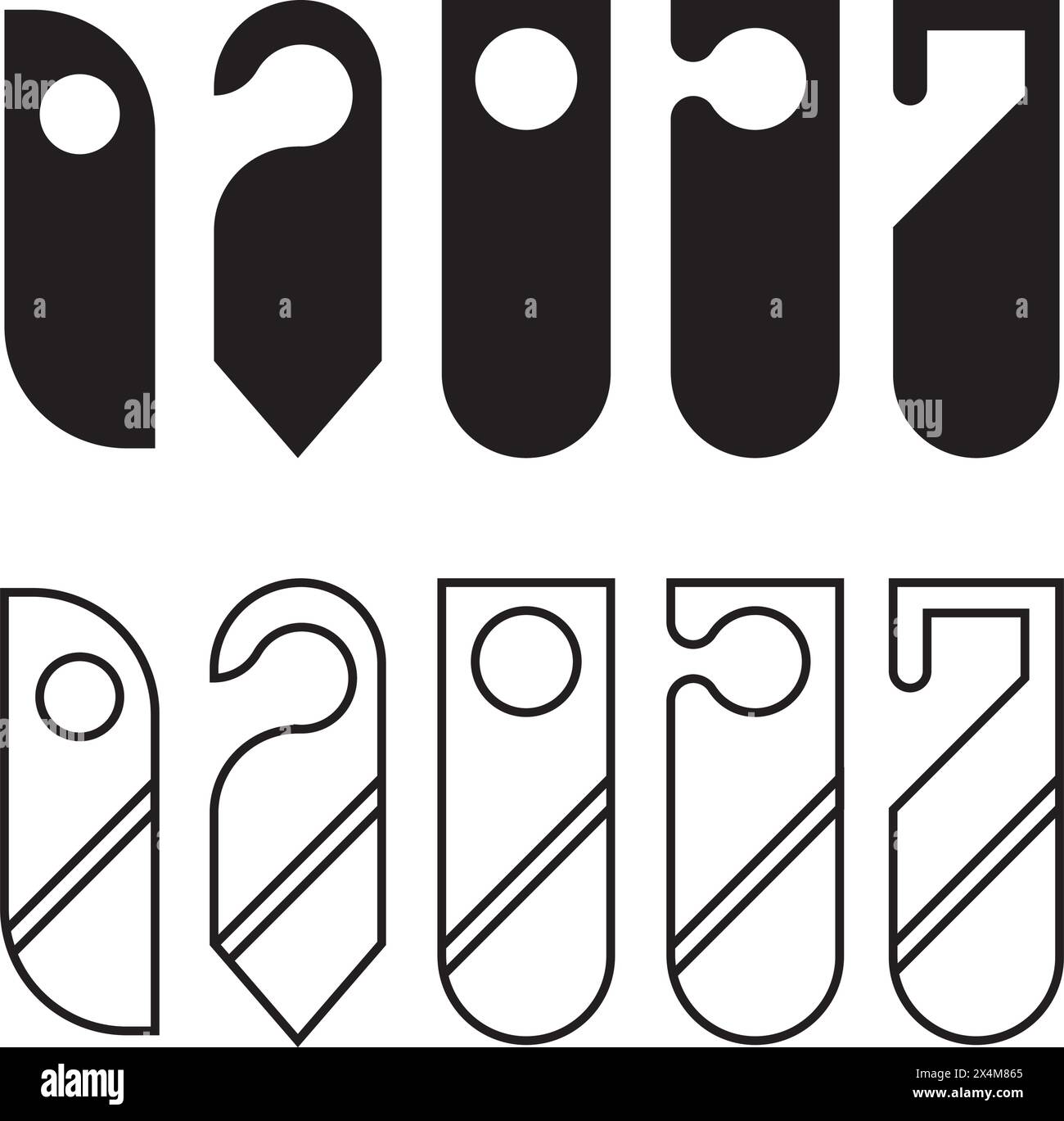 door hanger icon vector illustration symbol design Stock Vector Image ...